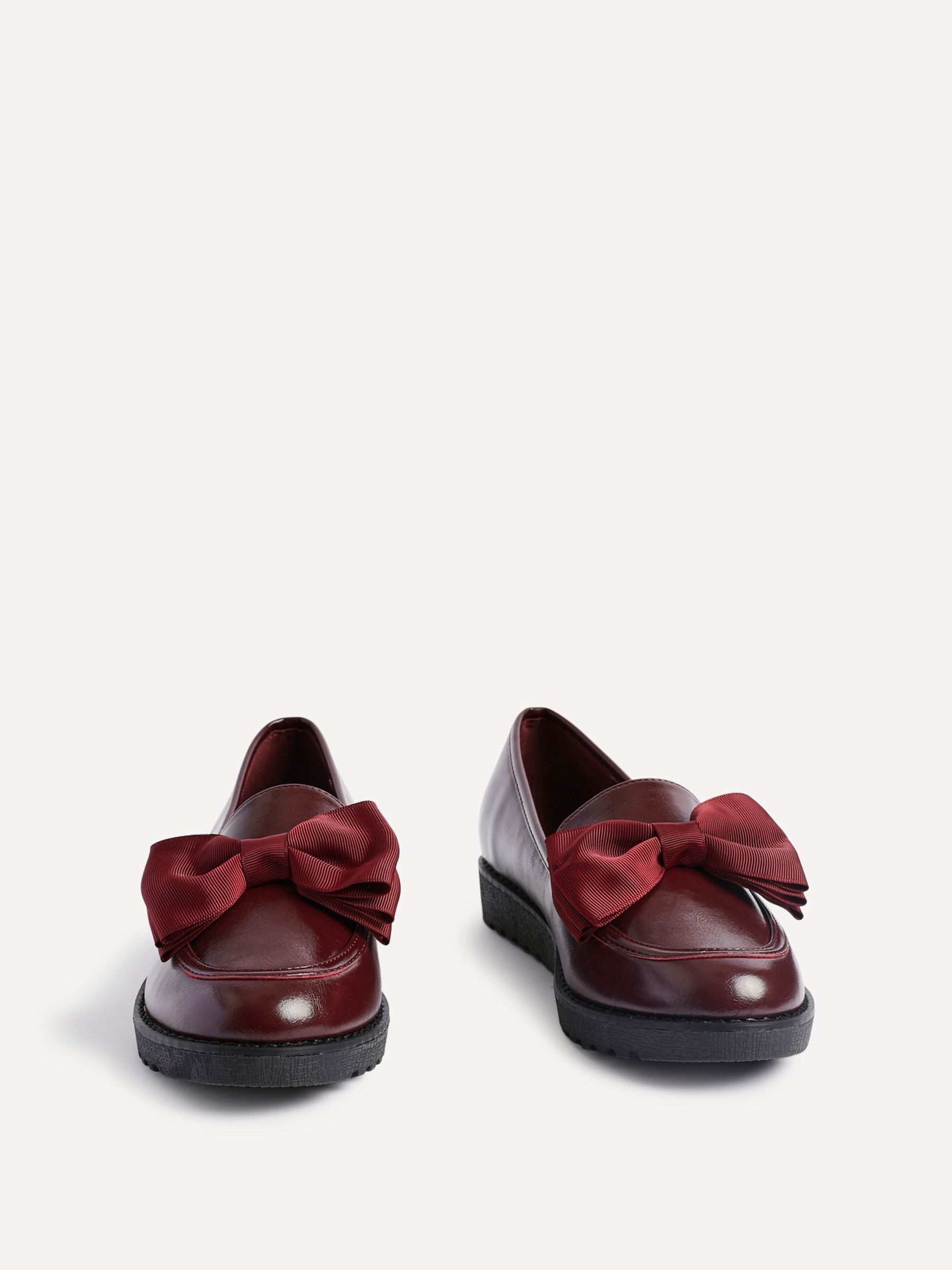 Buy Linzi Red Cathy Platform Loafers with Large Bow from the Next UK ...