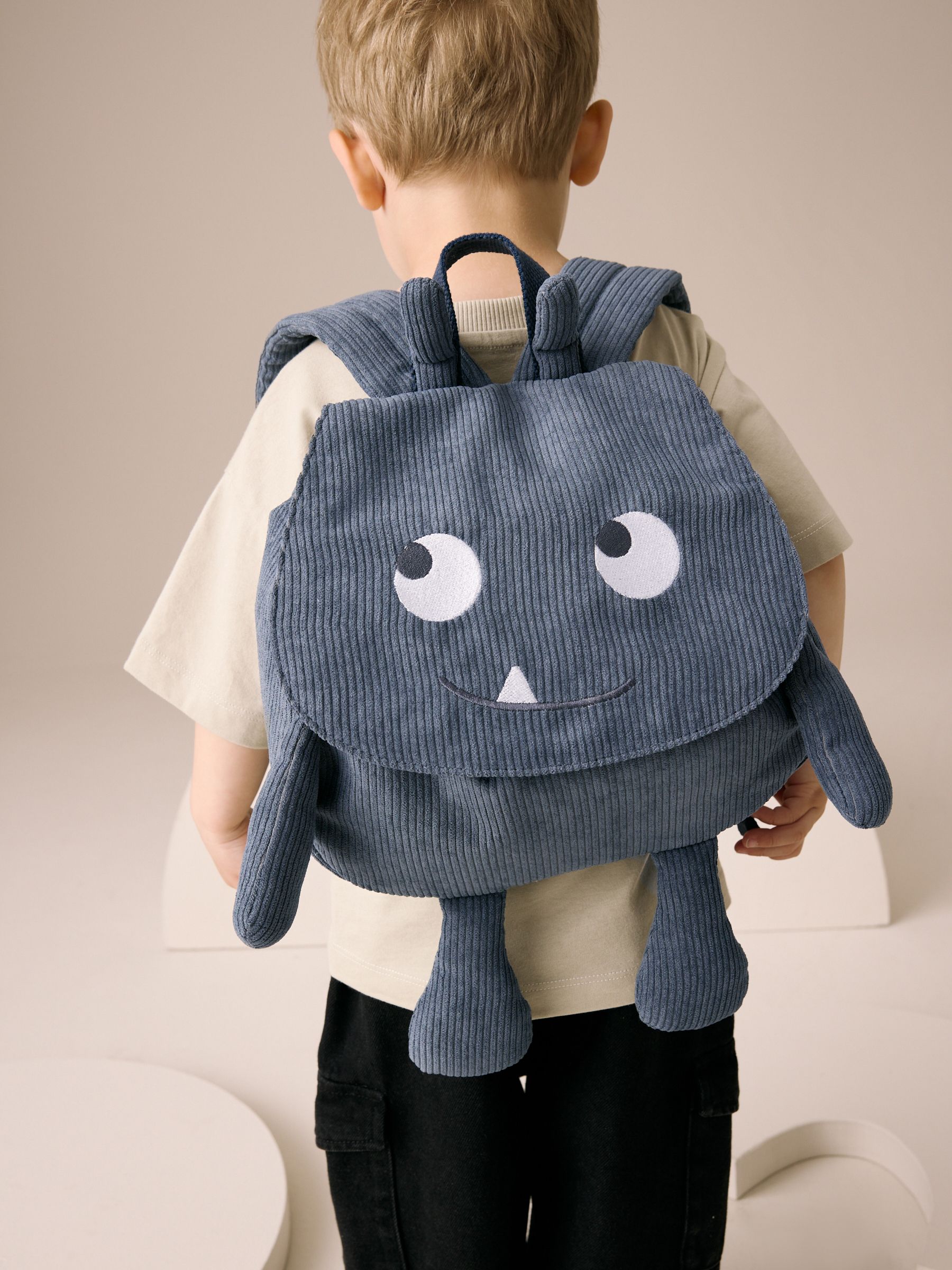Buy Blue Cord Corduroy Backpack from the Next UK online shop