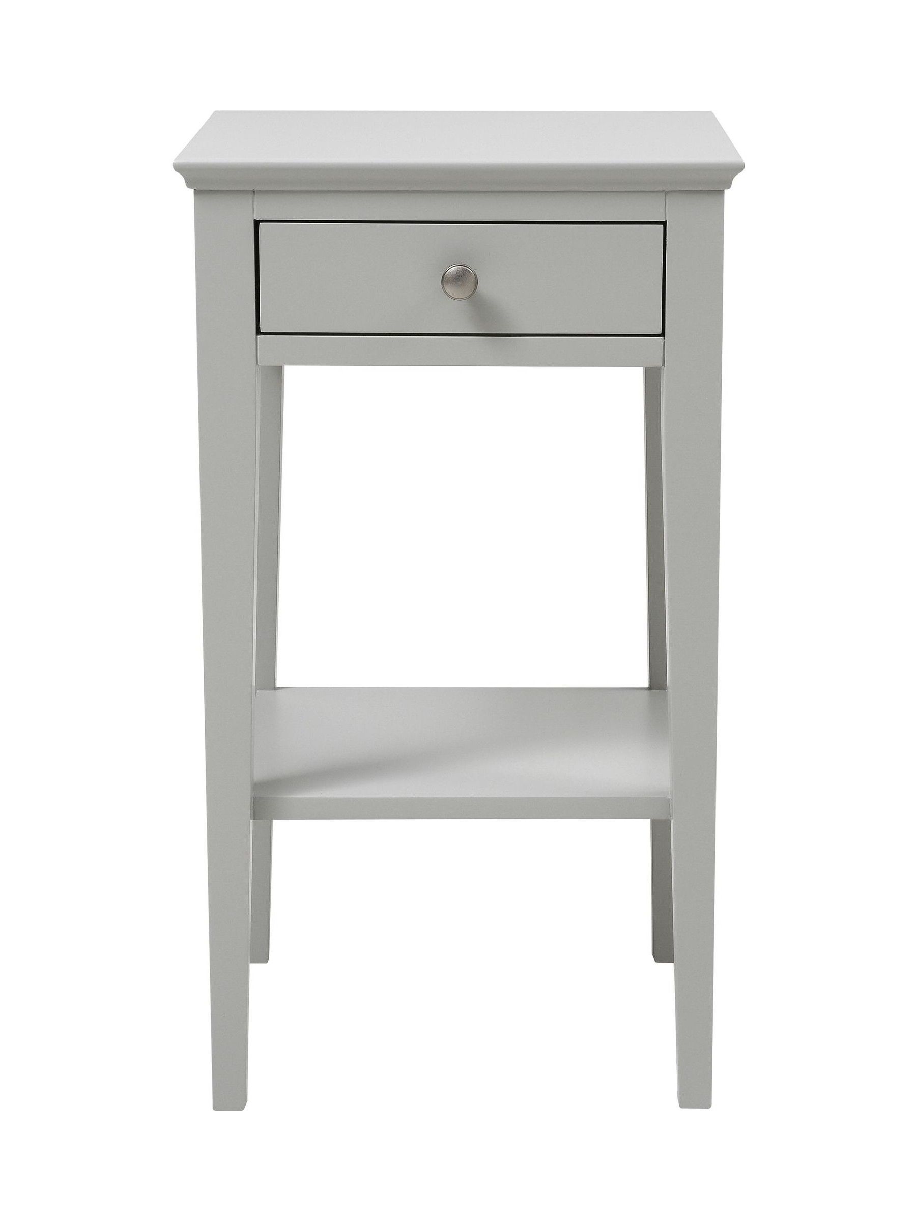 Buy Cotswold Company Pebble Grey Chantilly 1 Drawer Bedside Table from ...
