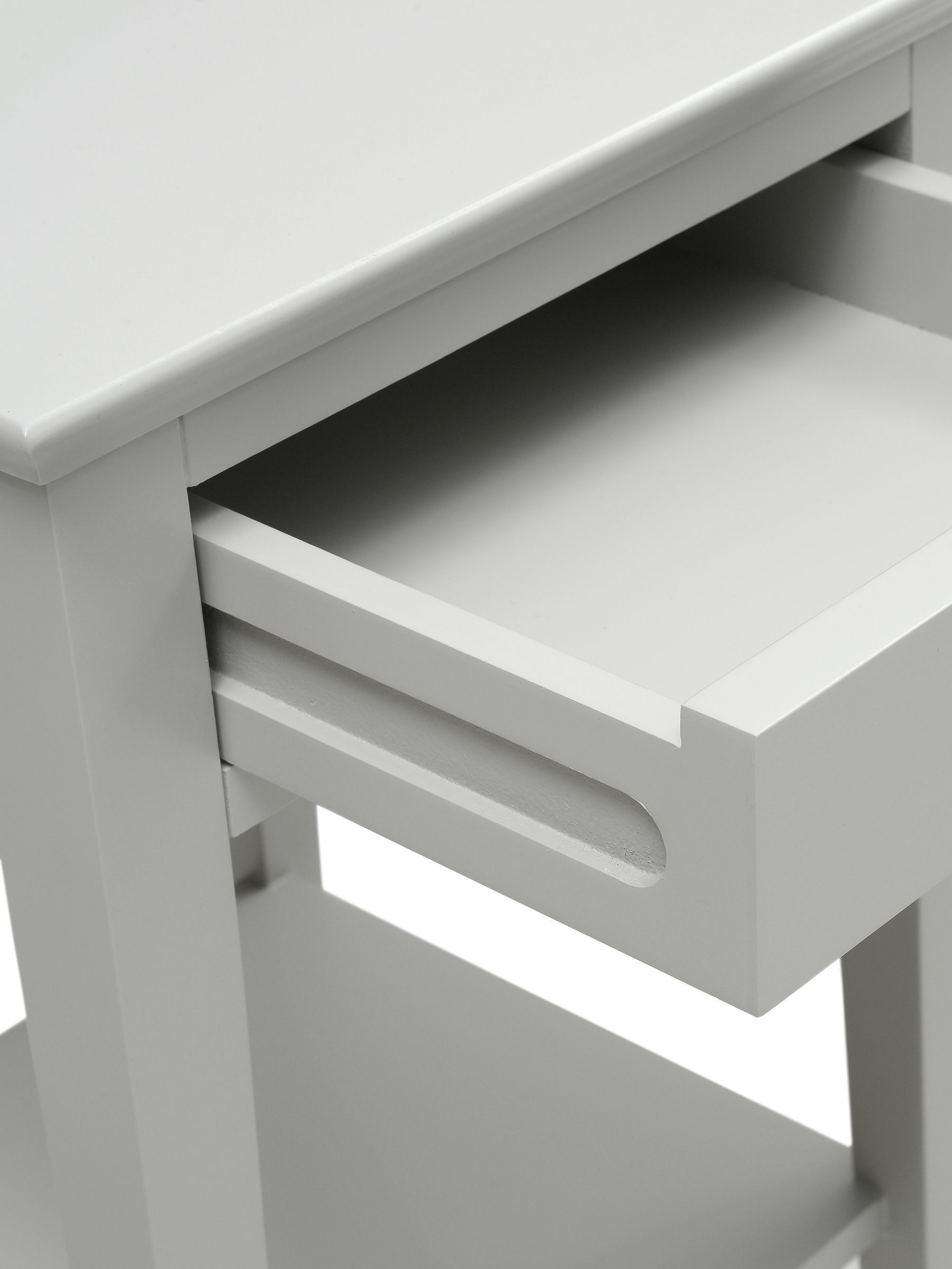 Buy Cotswold Company Pebble Grey Chantilly 1 Drawer Bedside Table from ...