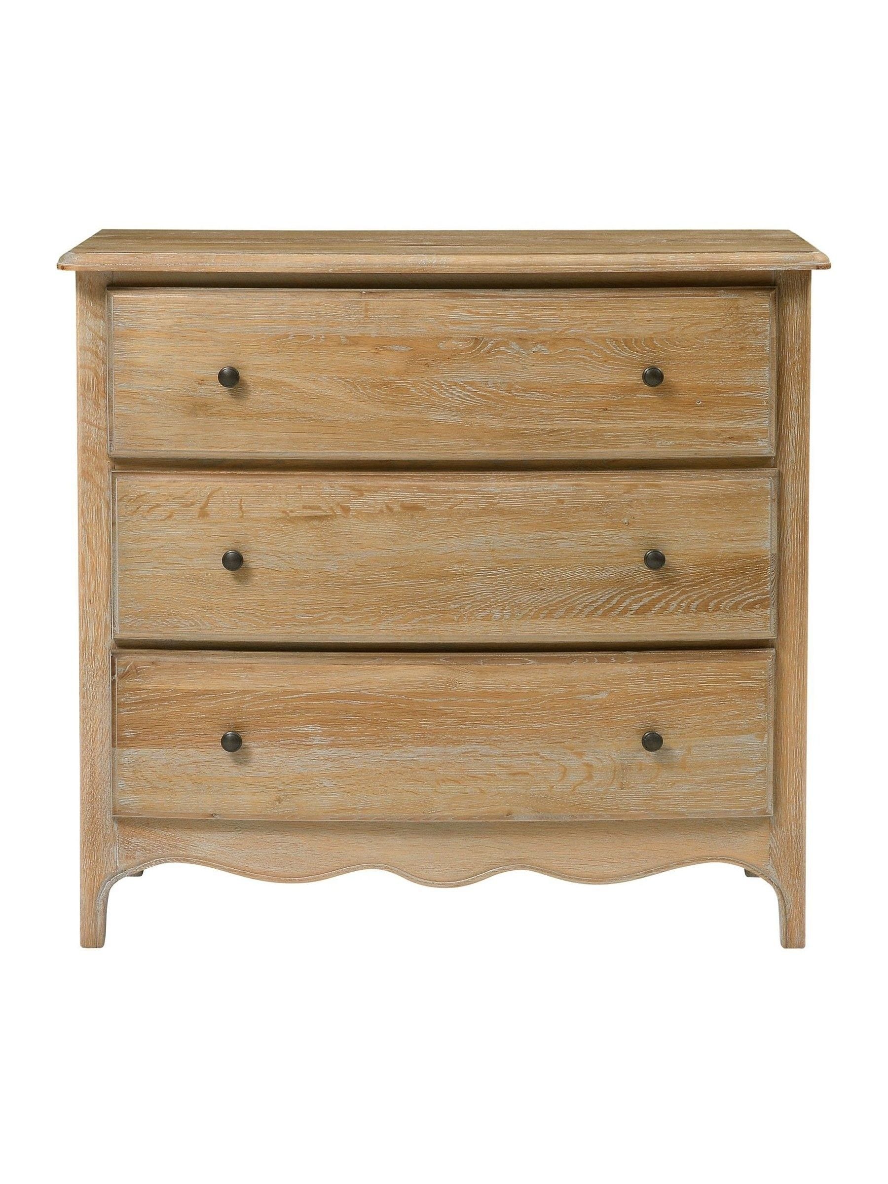 Buy Cotswold Company Limewash Oak Camille 3 Drawer Chest of Drawers from the Next UK online shop
