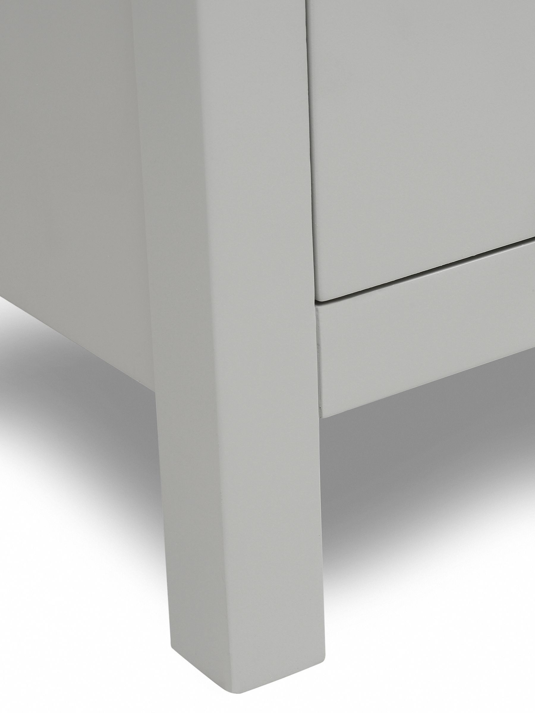 Buy Cotswold Company Pebble Grey Simply 3 Drawer Bedside Table from the ...