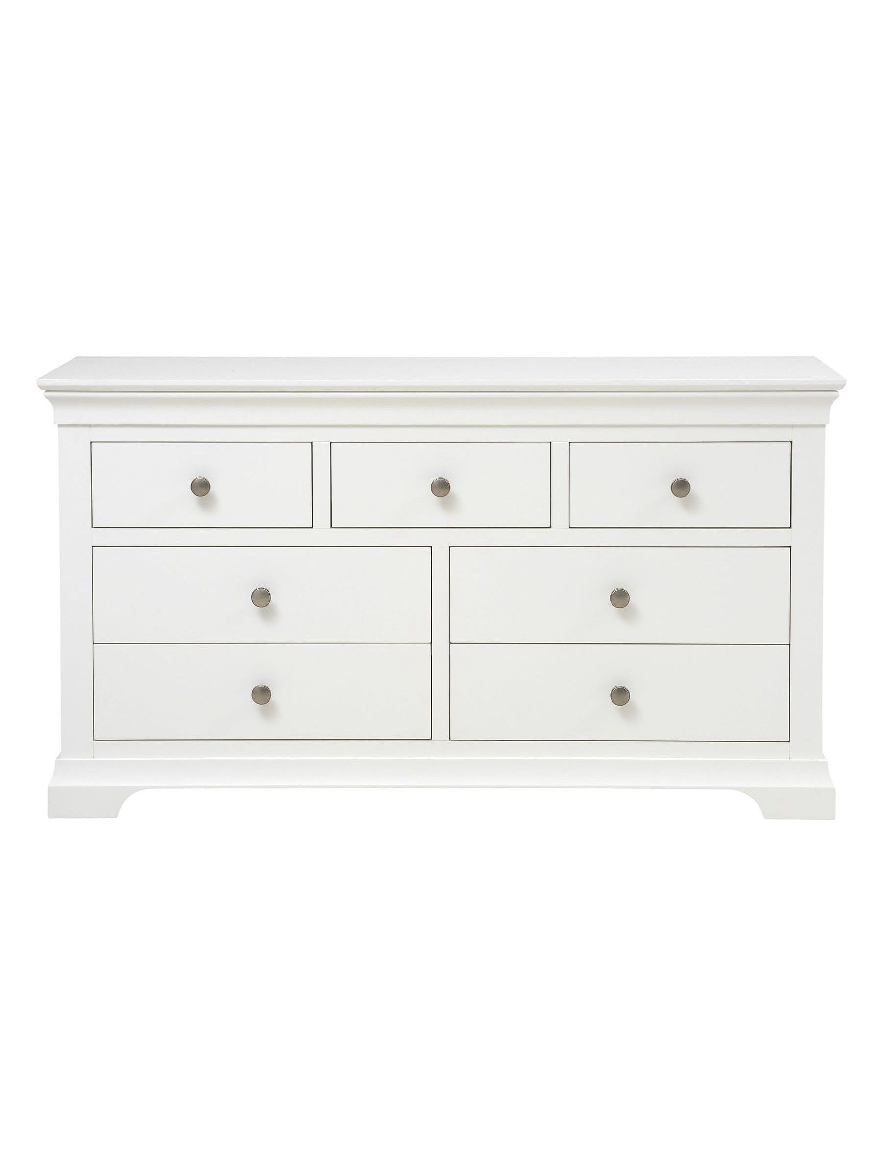 Buy Cotswold Company Warm White Chantilly 7 Drawer Wide Chest of ...