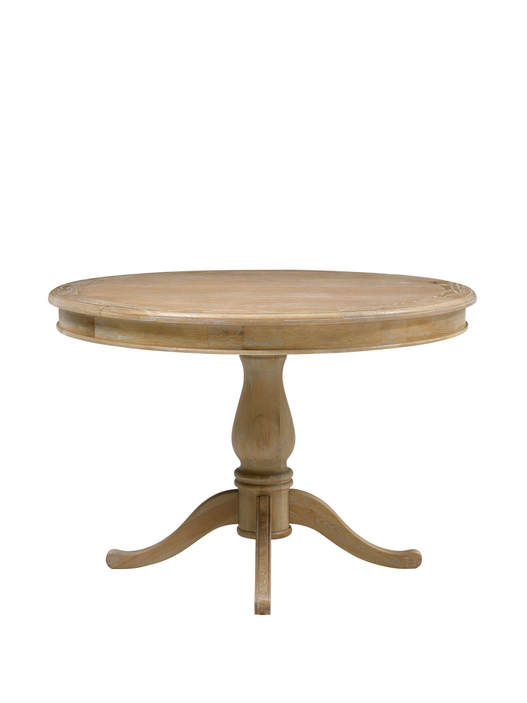 Buy Cotswold Company Limewash Oak Camille Round Dining Table from the ...