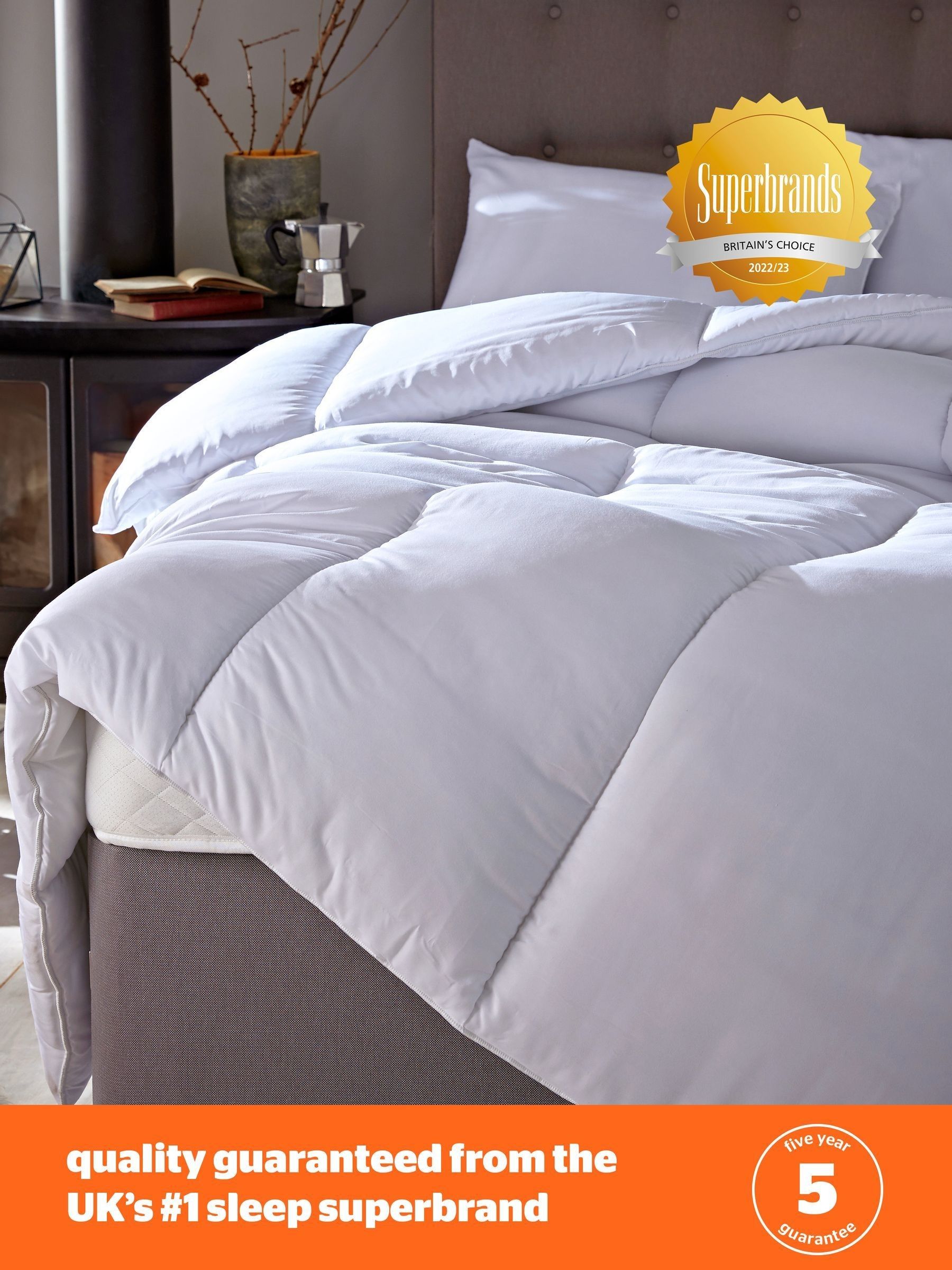 Buy Silentnight Warm And Cosy Double Decker 18 Tog Winter Duvet from ...