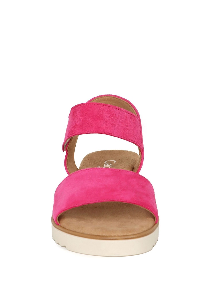 Buy Gabor Pink Raynor Suede Sandals from Next Ireland