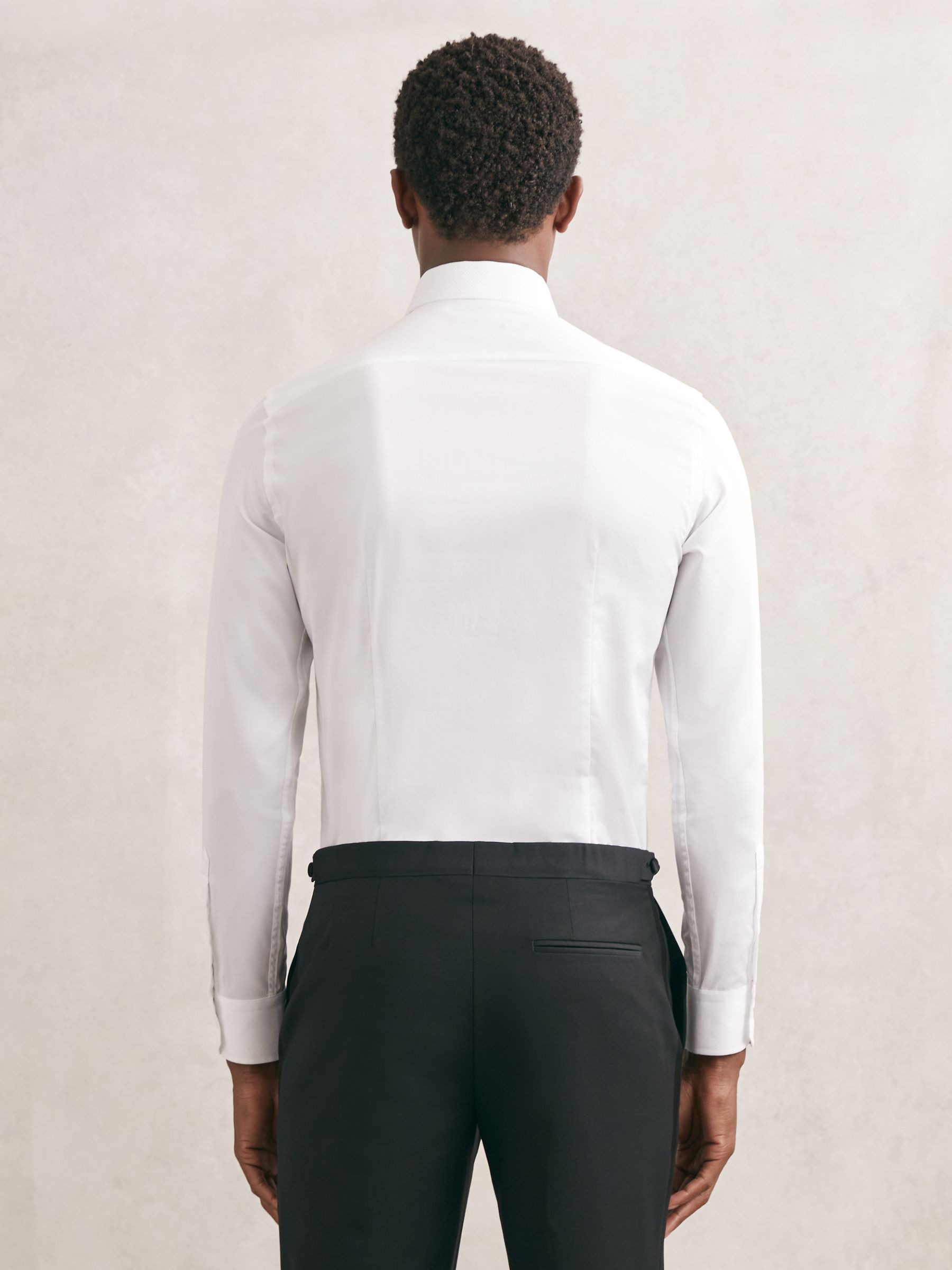 Buy Reiss White Marcel Slim Fit Cotton Dinner Shirt from the Next UK ...