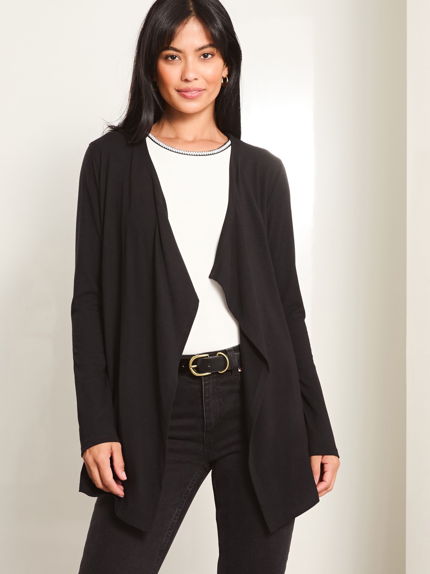 Buy Lipsy Black Waterfall Cardigan from the Next UK online shop