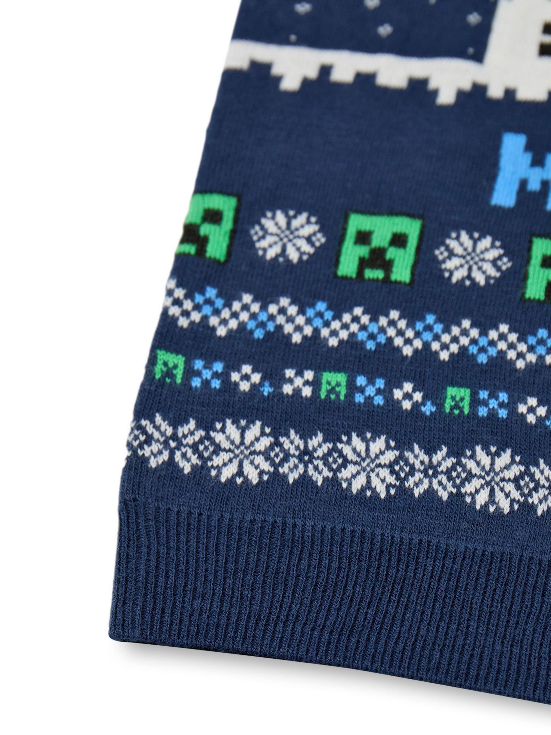 Buy Vanilla Underground Blue Boys Minecraft Christmas Jumpers from Next ...