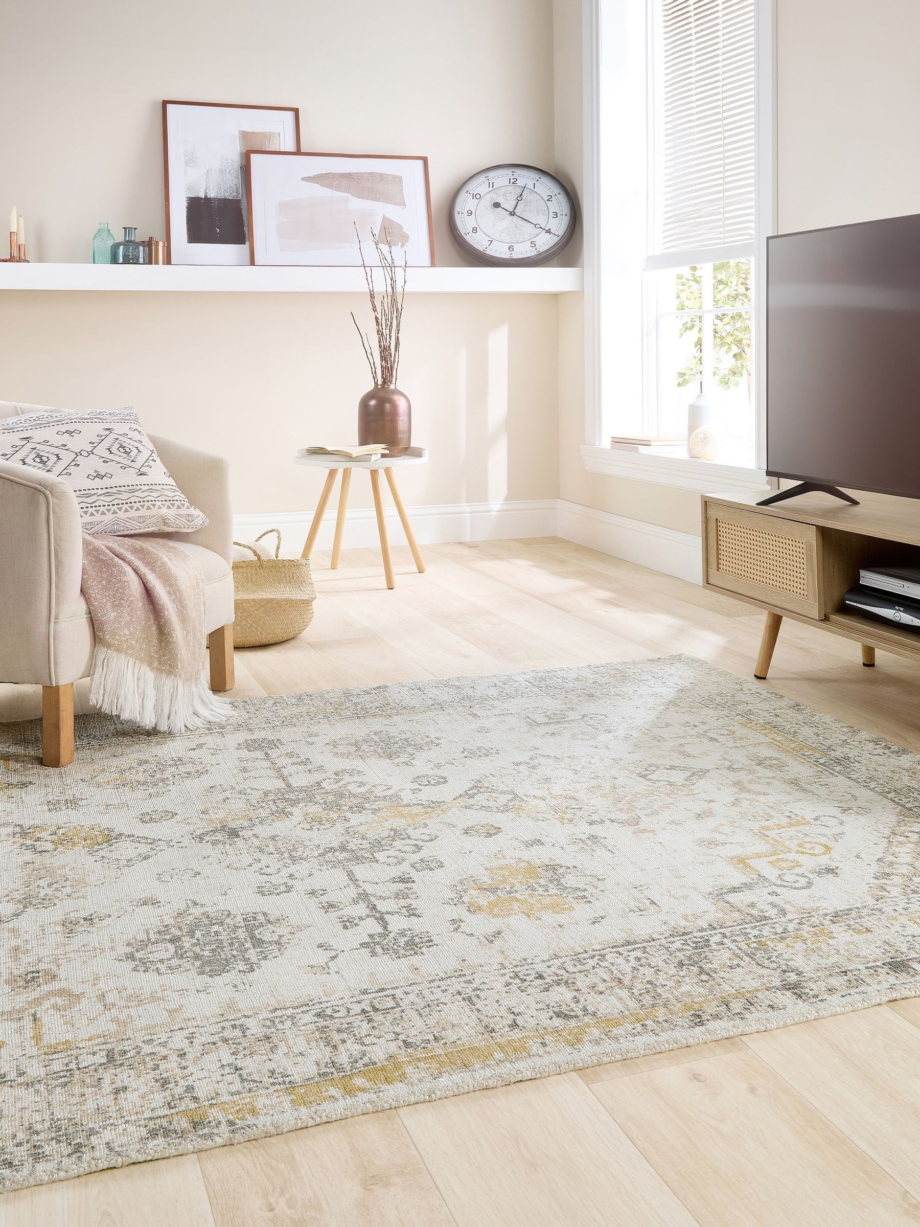 Buy Origin Rug Collection. Yellow Vogue Rug from the Next UK online shop