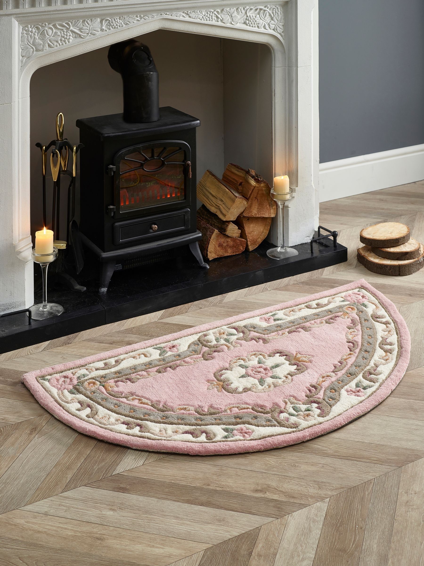 Buy Origin Rugs Pink Shensi Wool Runner from the Next UK online shop