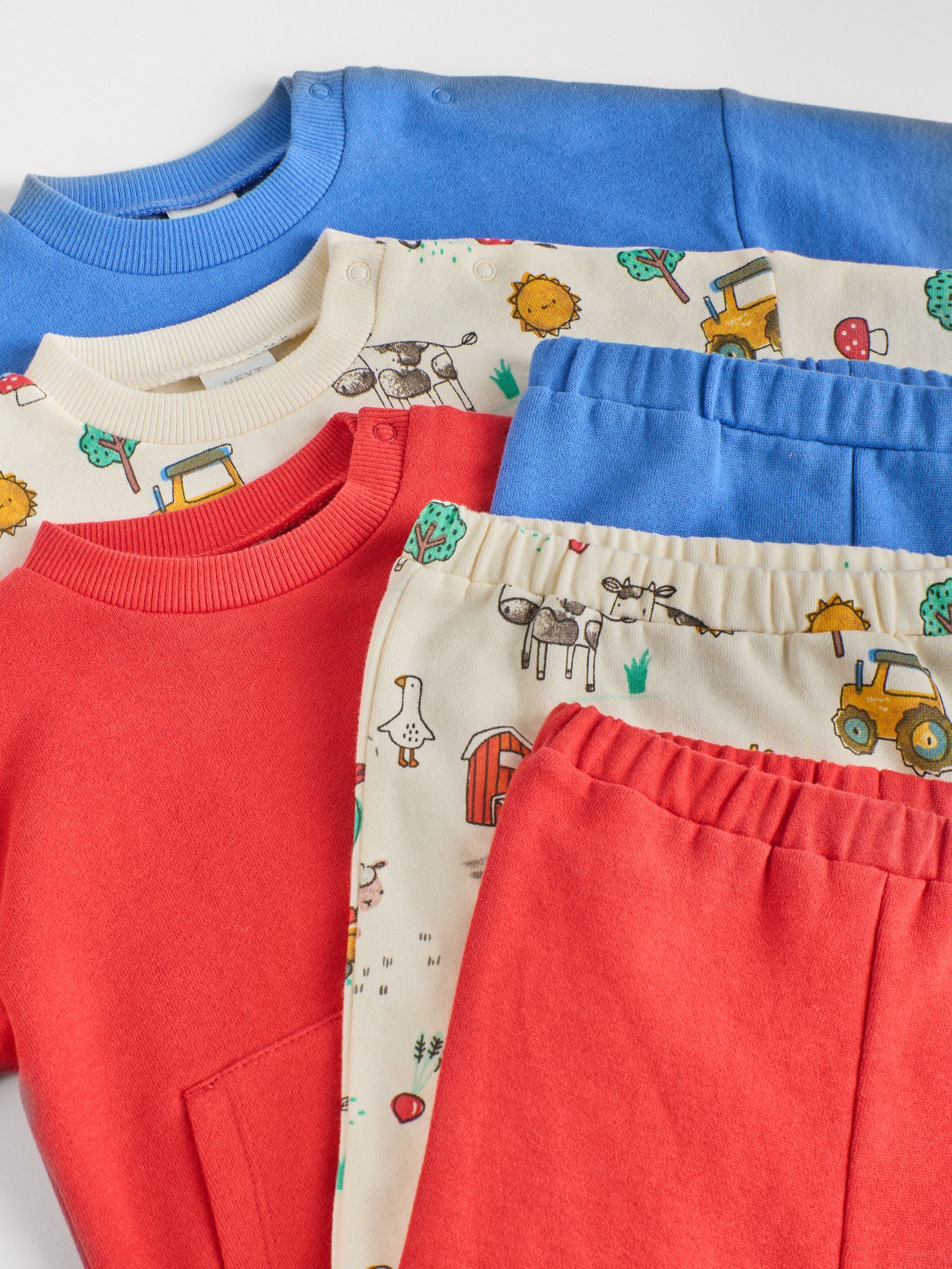 Buy Bright Farm Baby Sweatshirt and Joggers Set 6 Piece (0mths-3yrs ...