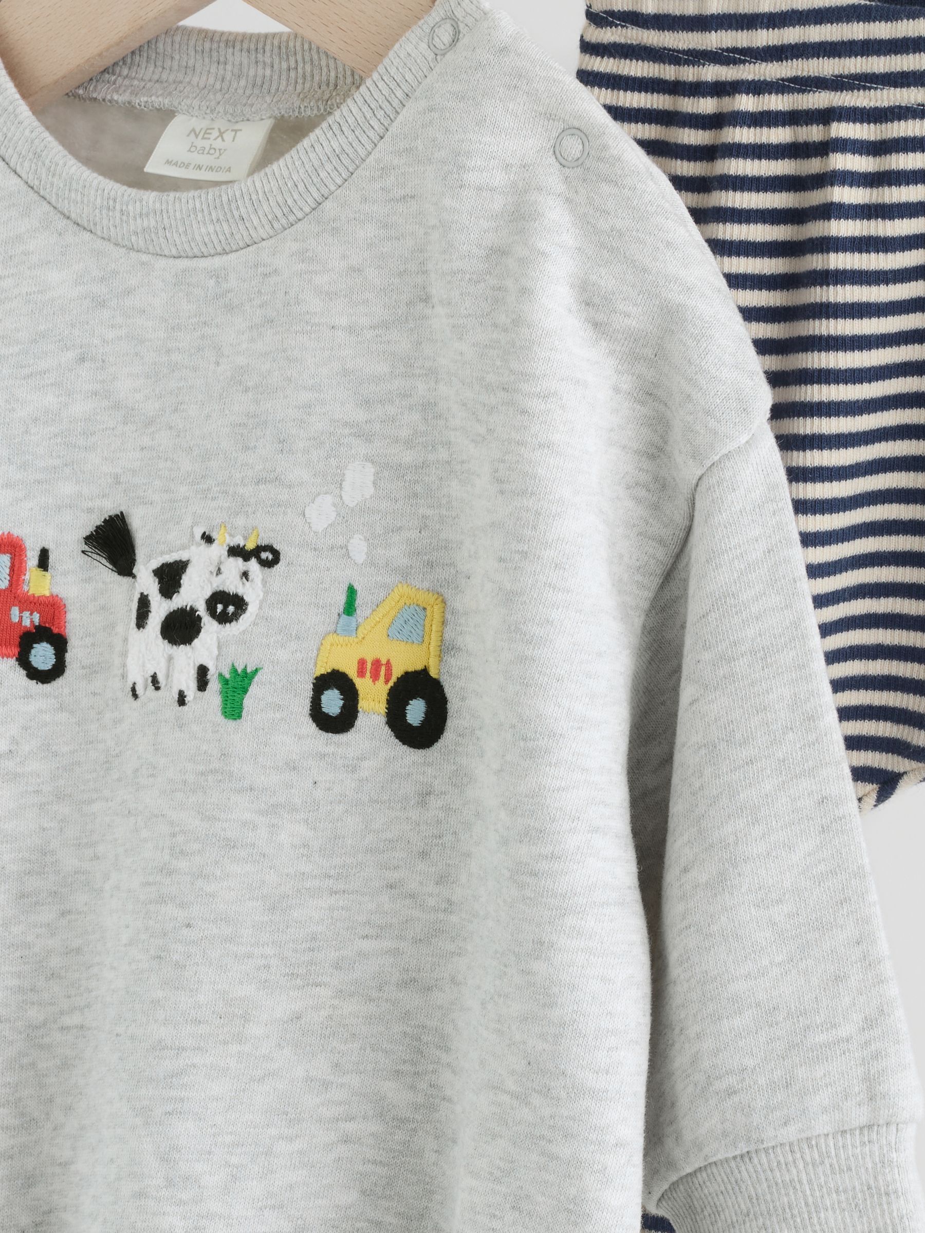 Buy Grey Farm Character Baby Sweatshirt and Leggings Set (0mths-3yrs ...