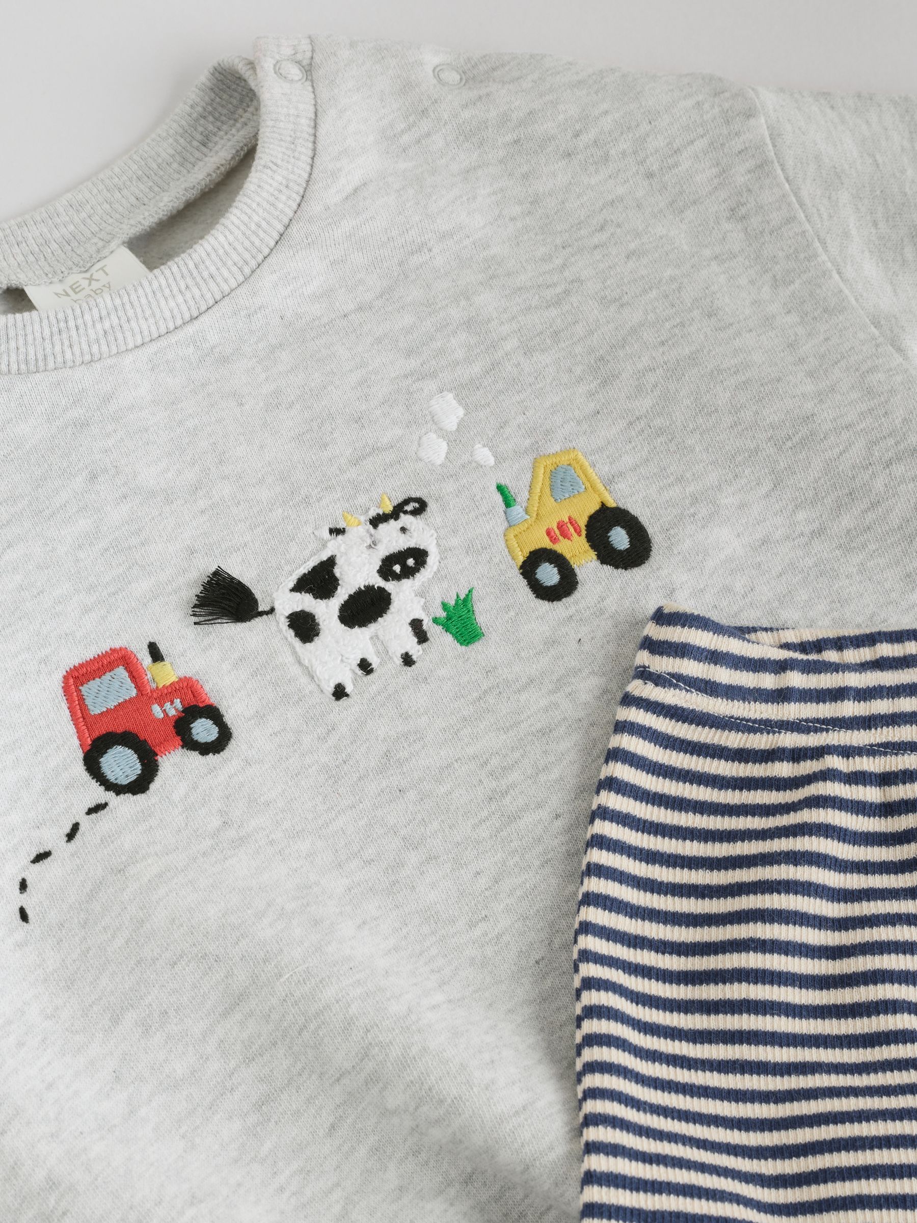 Buy Grey Farm Character Baby Sweatshirt and Leggings Set (0mths-3yrs ...
