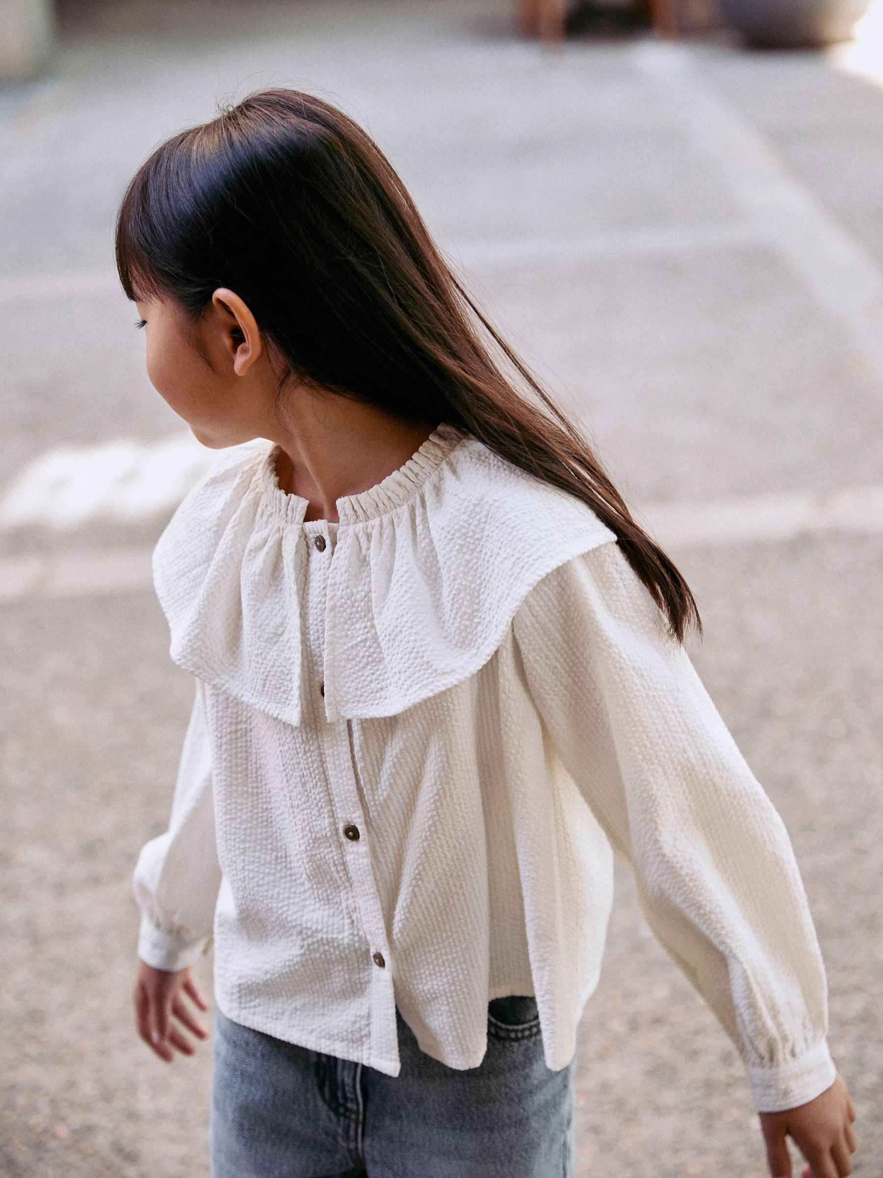 Buy White Ruffle Collar Blouse (3-16yrs) from the Next UK online shop