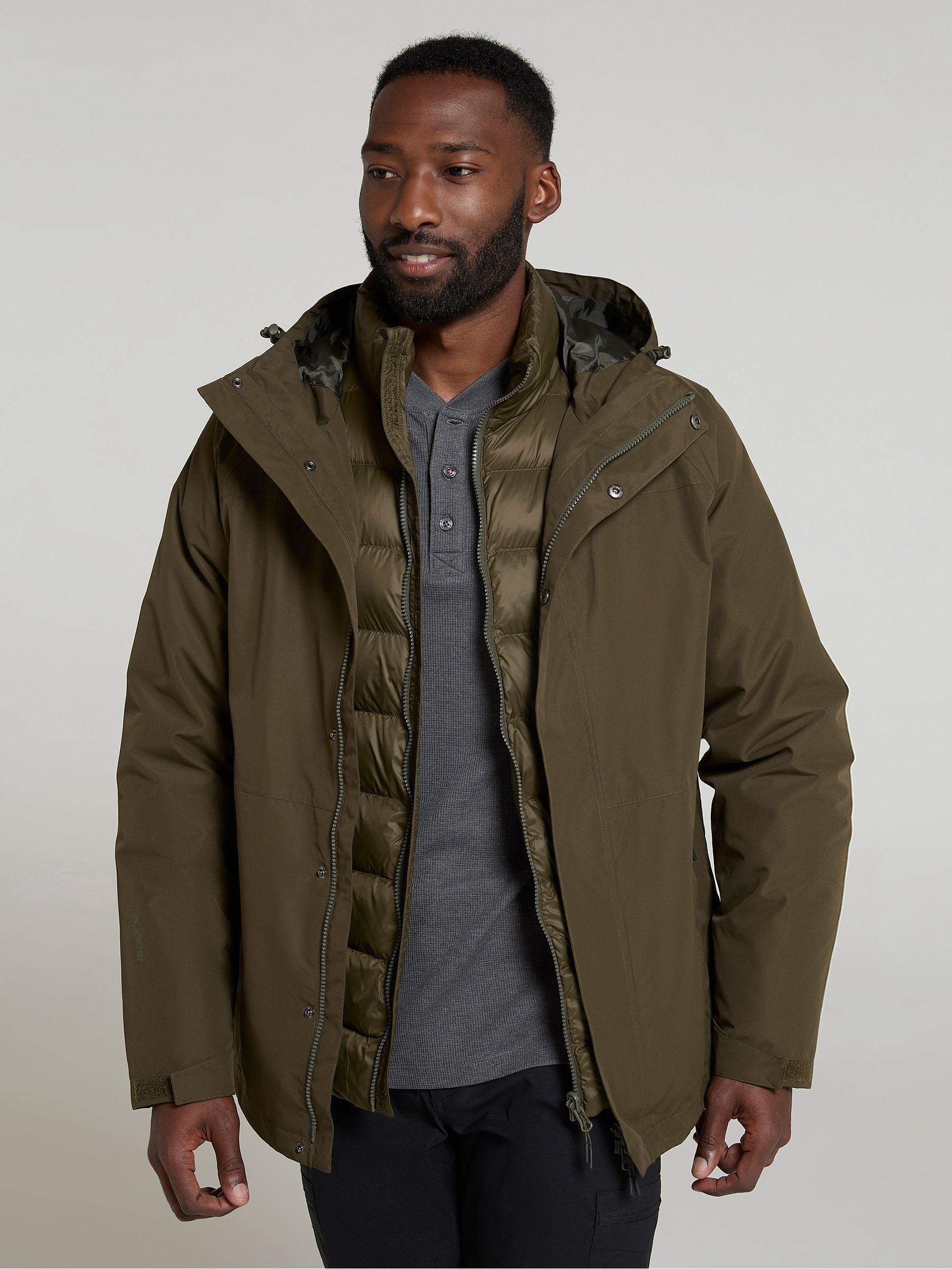 Buy Mountain Warehouse Green Mens Alaskan Extreme 3 in 1 Waterproof ...