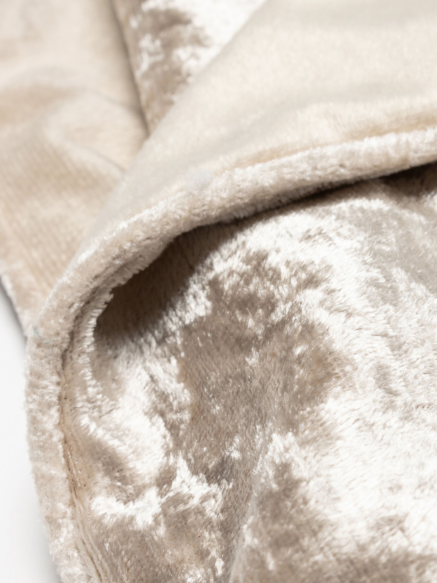 Buy BHS Champagne Large Luxury Crushed Velvet Throw from the Next UK ...