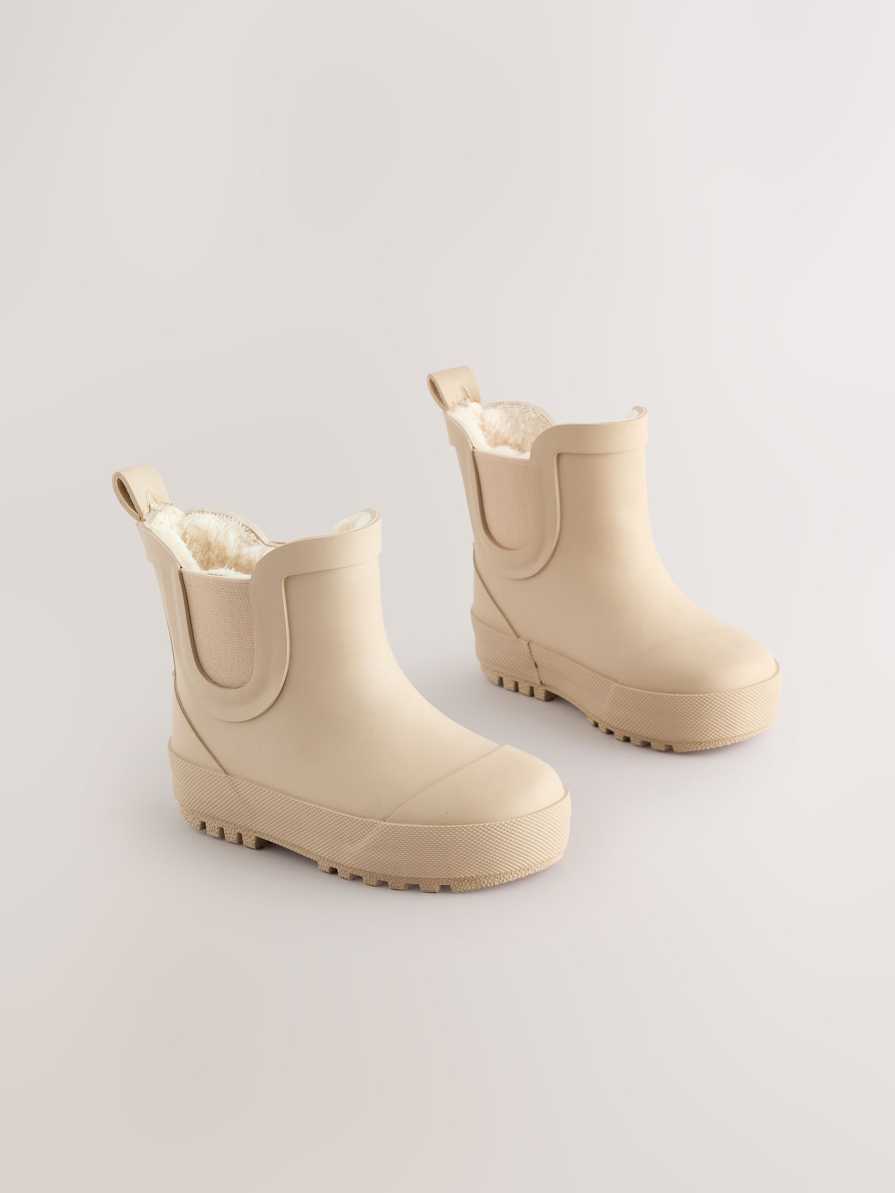 Buy Neutral Warm Lined Ankle Wellies from Next USA