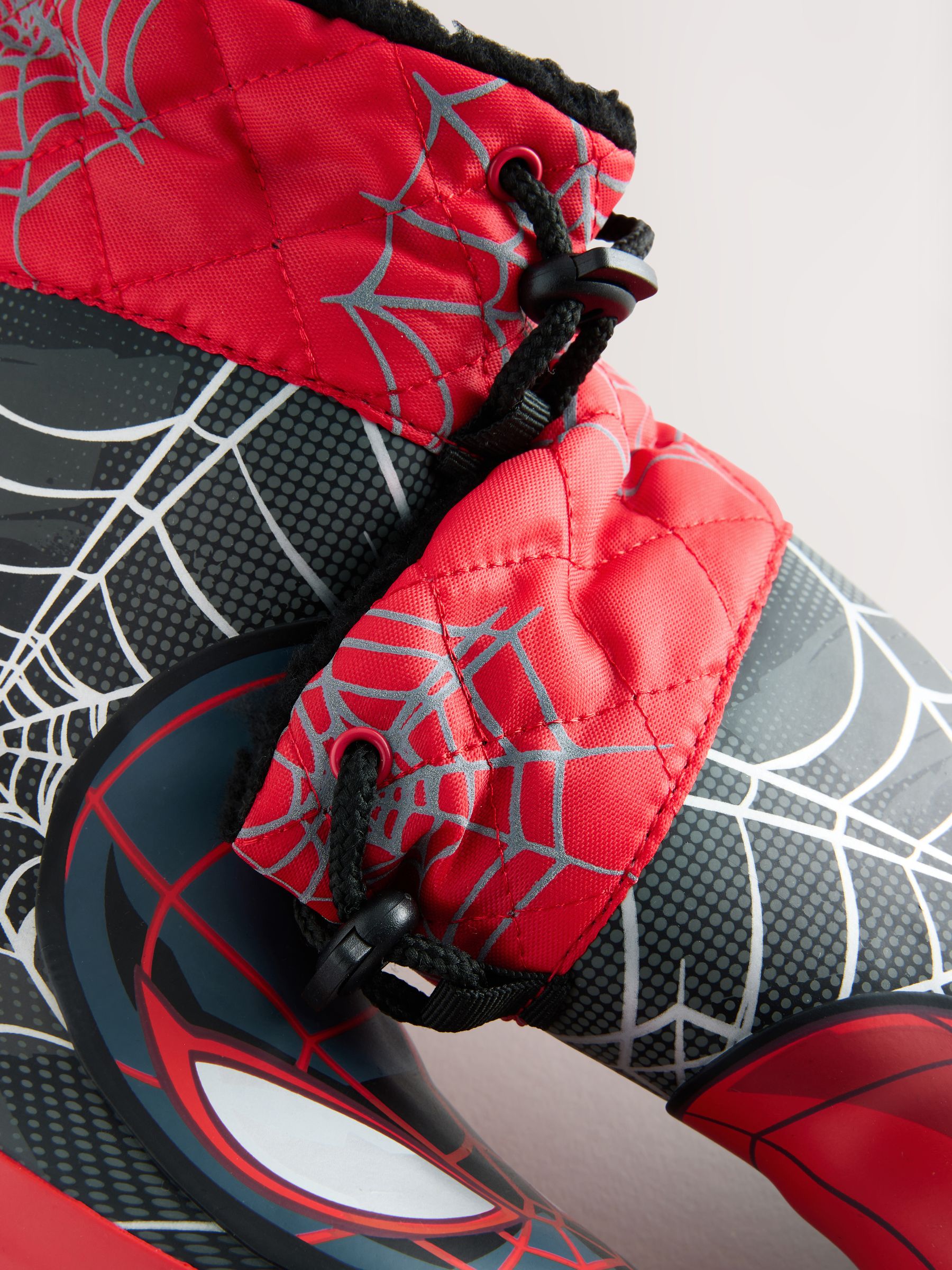 Buy Black/Red Spiderman Thermal Thinsulate™ Lined Cuff Wellies from ...