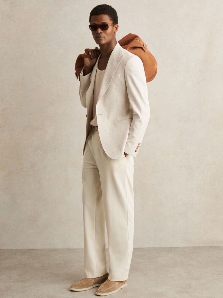 Buy Reiss Off White Watson Textured Crew Neck Ribbed Vest from Next France