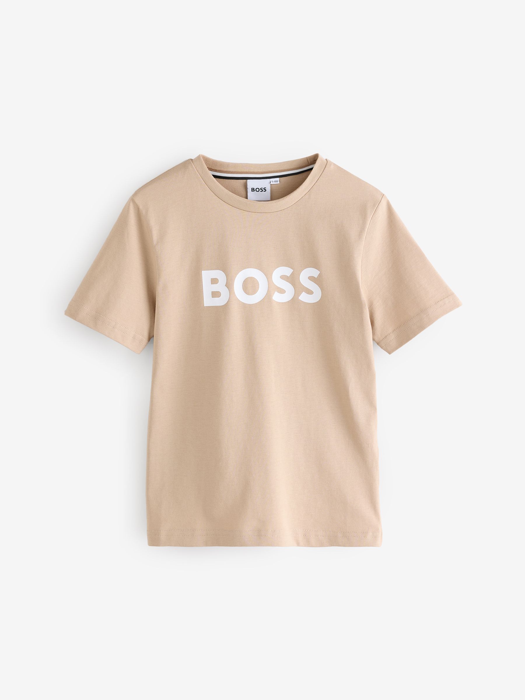 Buy BOSS Natural Logo Short Sleeve T-Shirt from the Next UK online shop