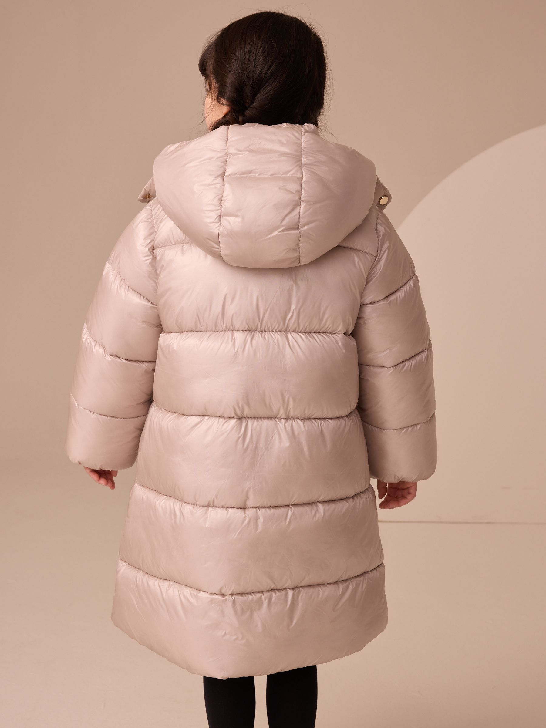 Buy Champagne Gold Shower Resistant Two Tone Padded Coat (3-16yrs) from ...