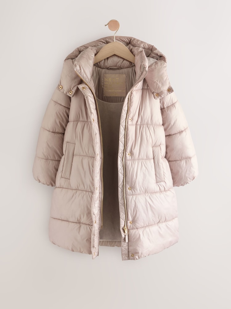 Buy Champagne Gold Shower Resistant Two Tone Padded Coat (3-16yrs) from ...