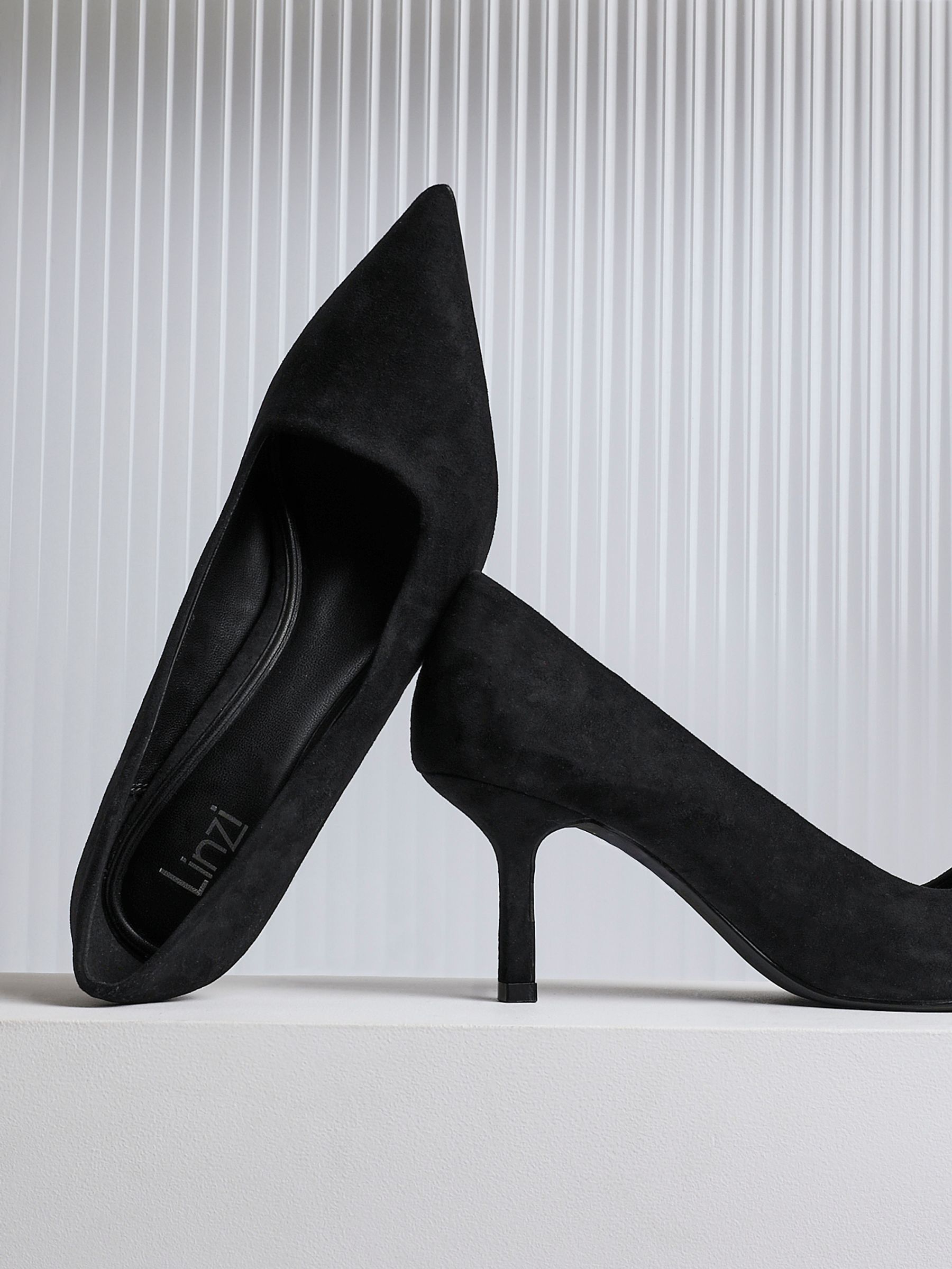 Buy Linzi Black Kat Closed Court Stiletto Heels from the Next UK online ...