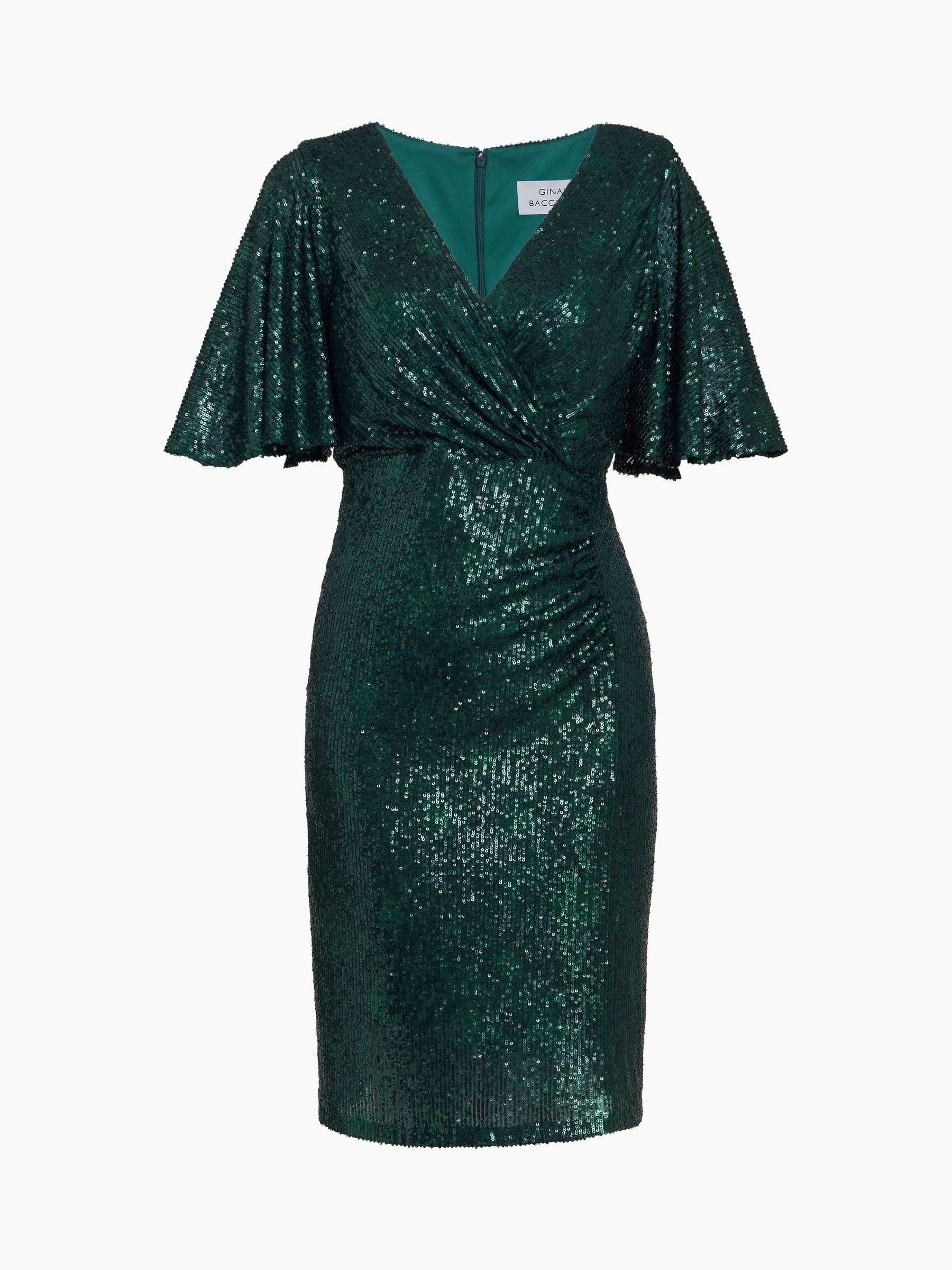 Buy Gina Bacconi Jen Sequin Wrap-Look Dress from the Next UK online shop