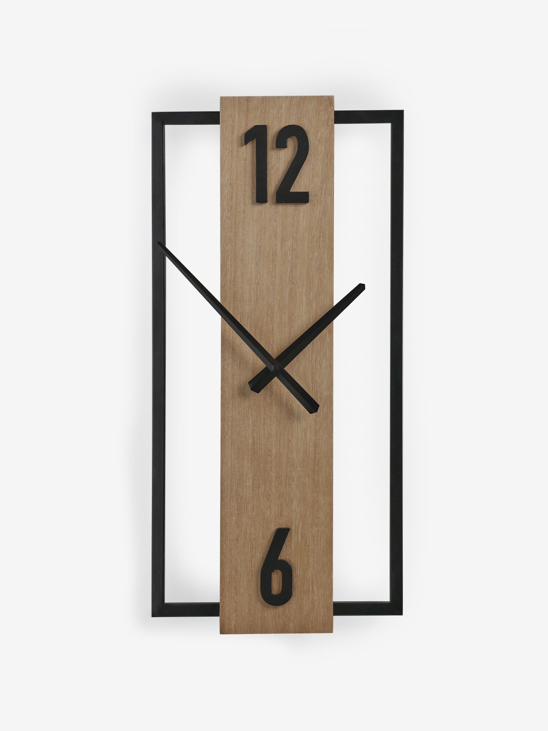 Buy Natural Bronx Slimline Wall Clock 25cm from the Next UK online shop