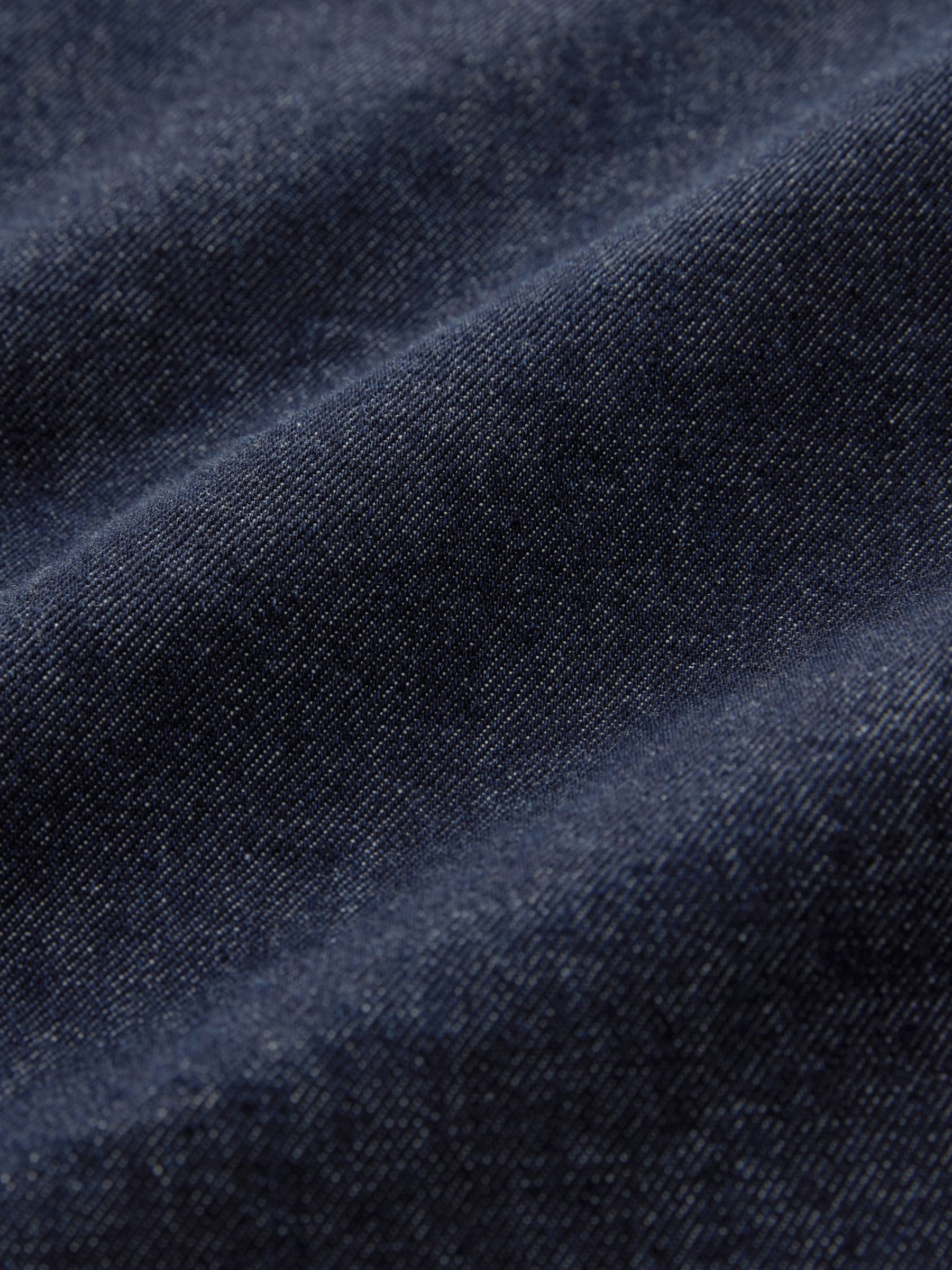 Buy Dark Blue Denim 100% Cotton Chore Shacket Overshirt from the Next ...