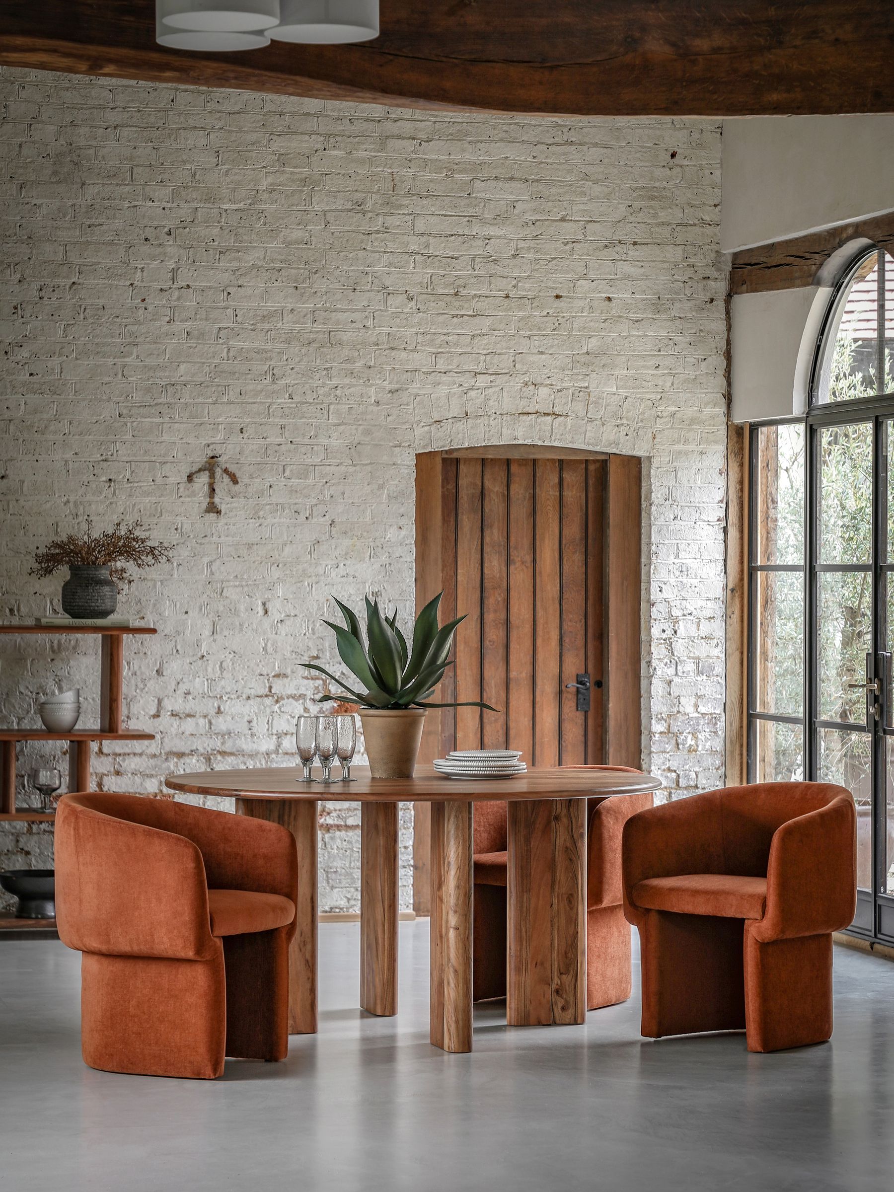 Buy Gallery Home Natural Eddleston Round Dining Table from the Next UK ...