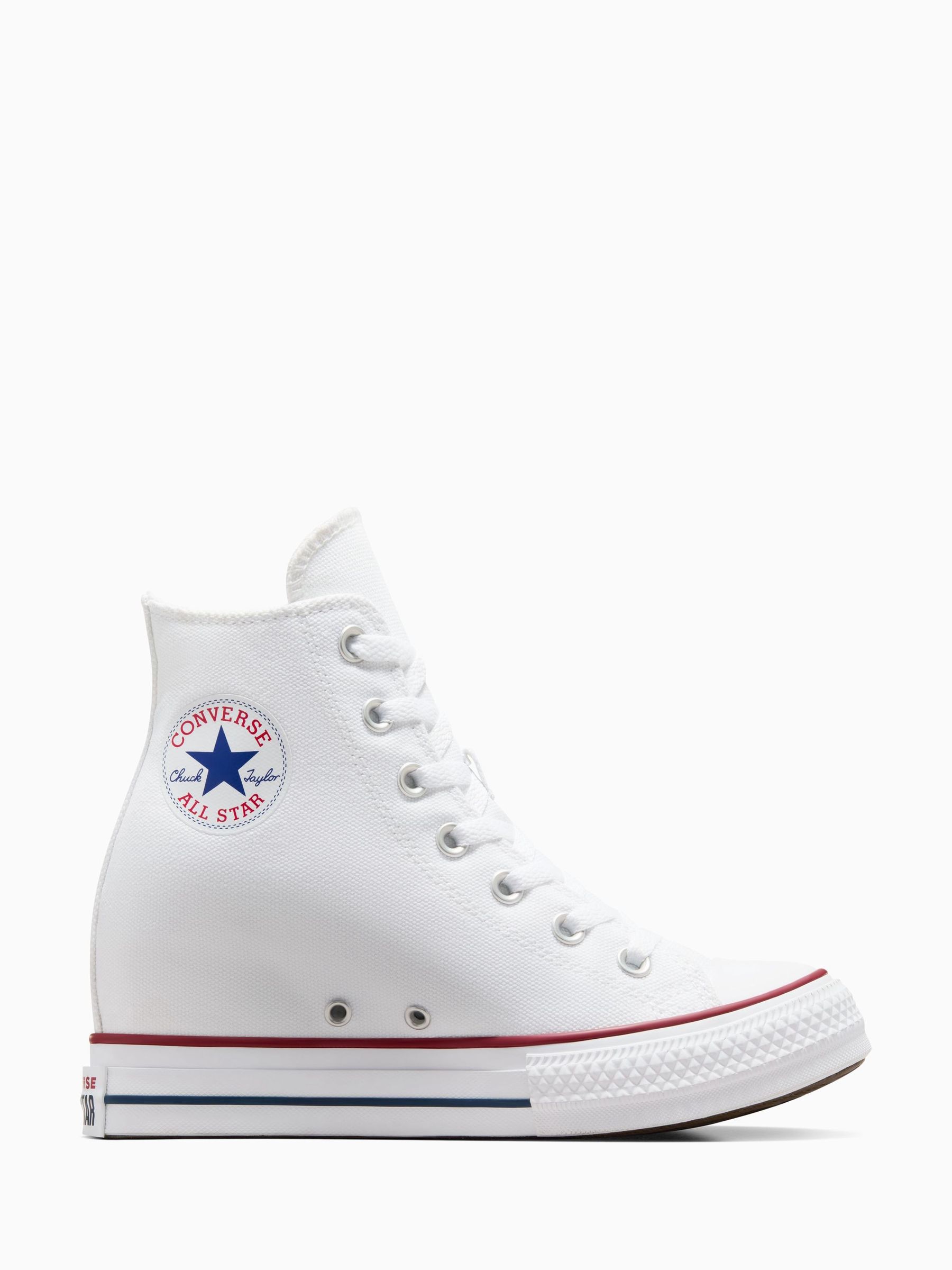 Buy Converse White Chuck Taylor All Star Wedge Trainers from the Next ...
