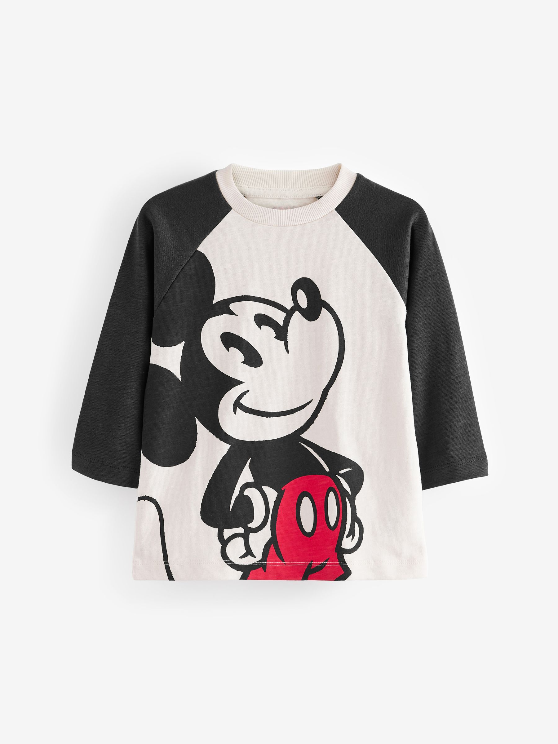 Buy White - Mickey Mouse Long Sleeve T-Shirt (3mths-8yrs) from Next ...