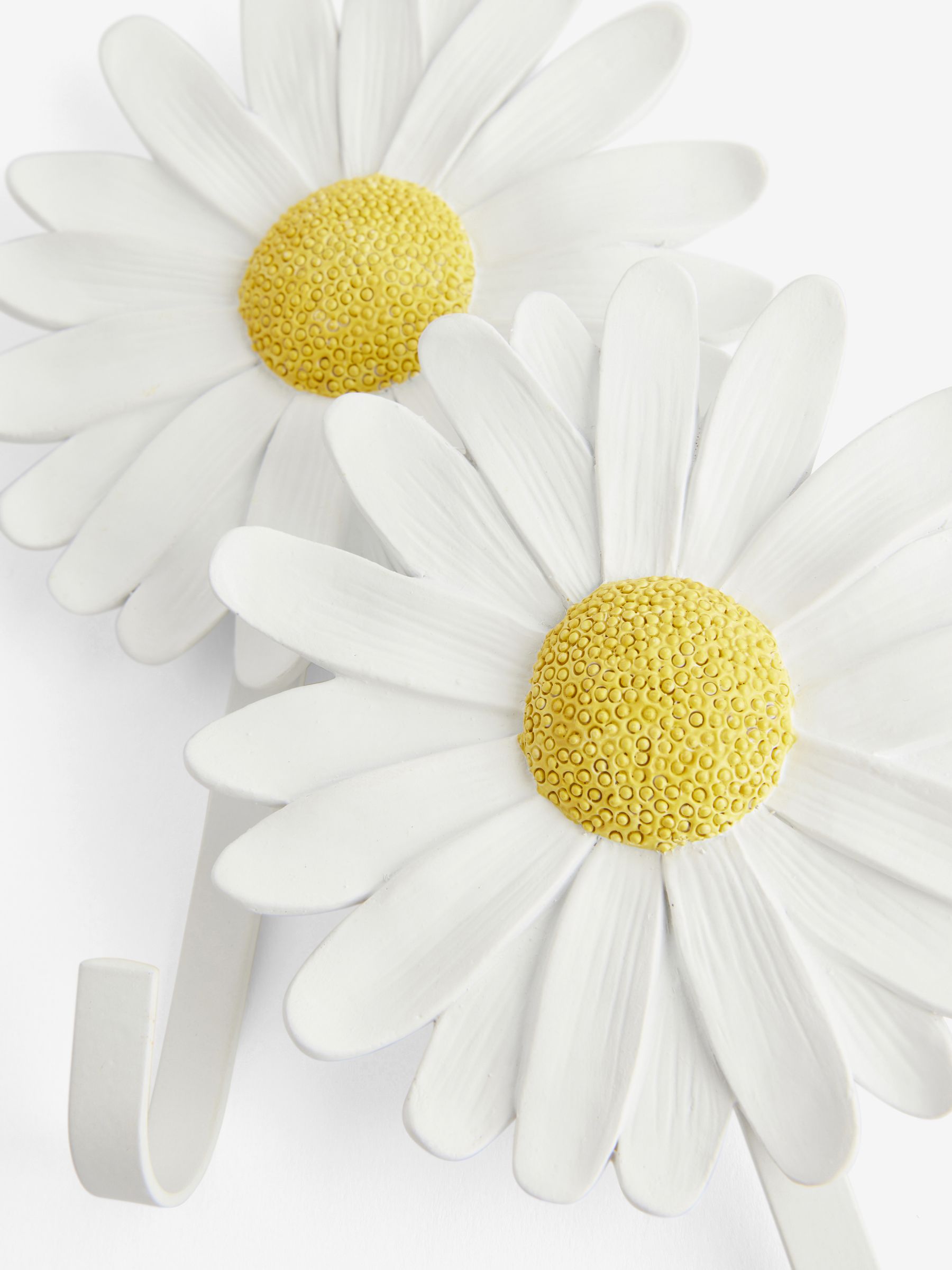 Buy Set of 2 White Yellow Daisy Flower Hooks from the Next UK online shop