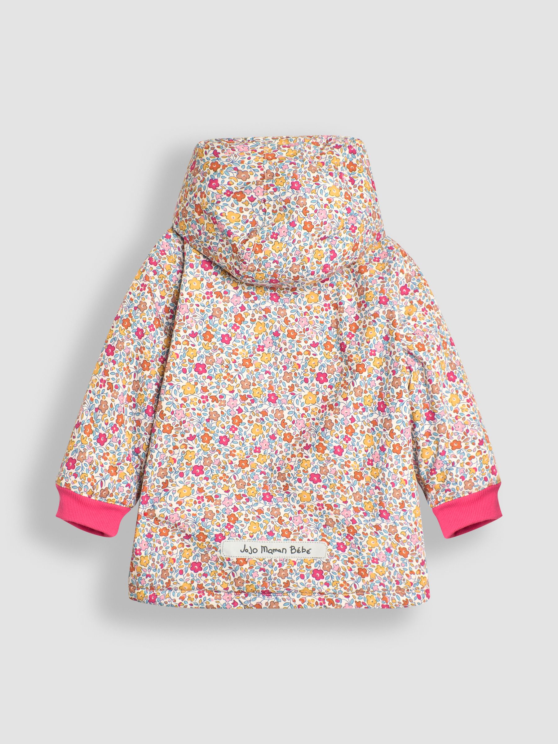 Buy JoJo Maman Bébé Pink Floral Fleece Lined Jacket from the Next UK ...