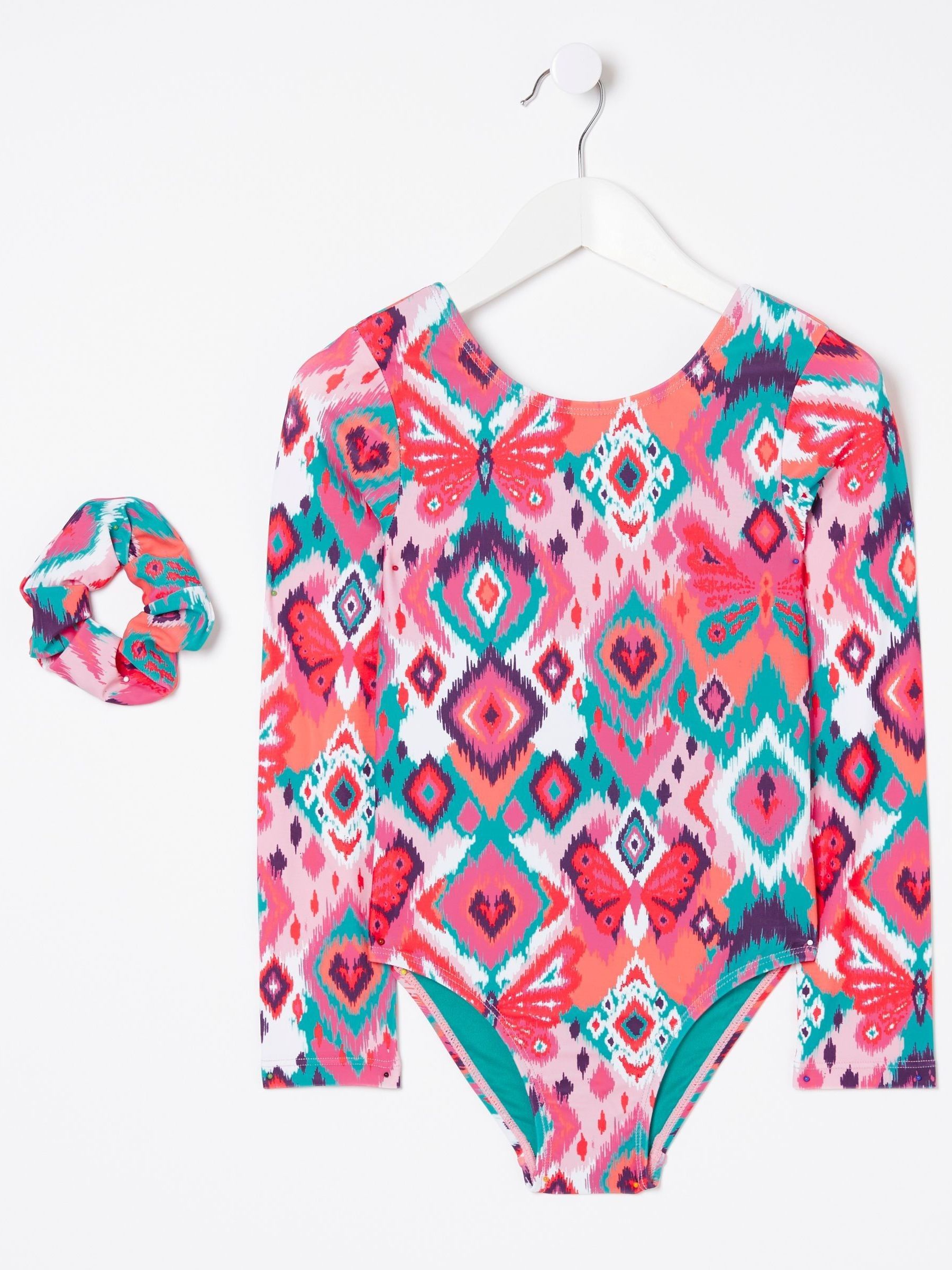 Buy FatFace Pink Butterfly Long Sleeve Swimsuit from Next Ireland