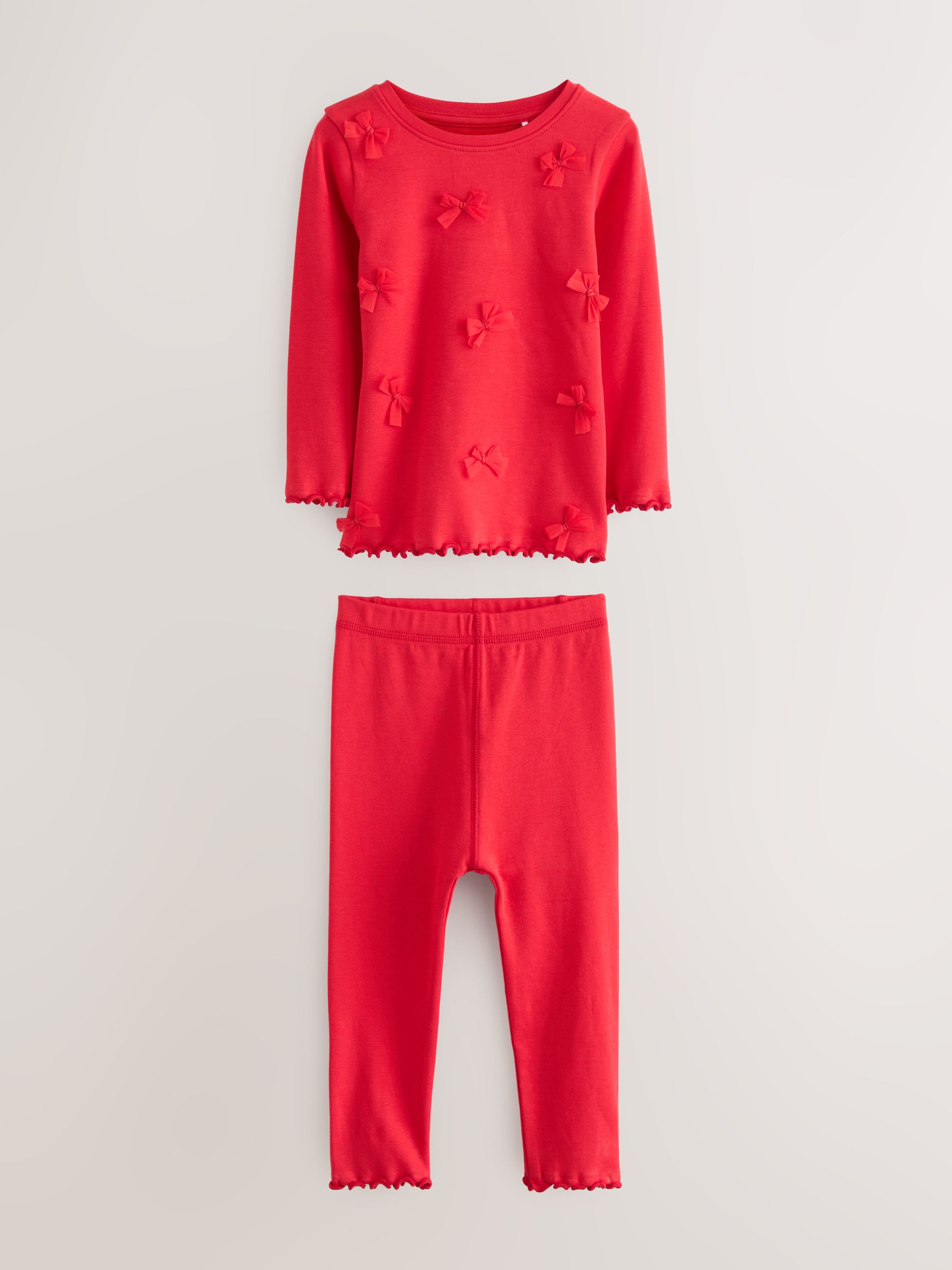 Buy Red Bow/ Heart Snuggle Pyjamas 3 Pack (9mths-16yrs) from the Next ...