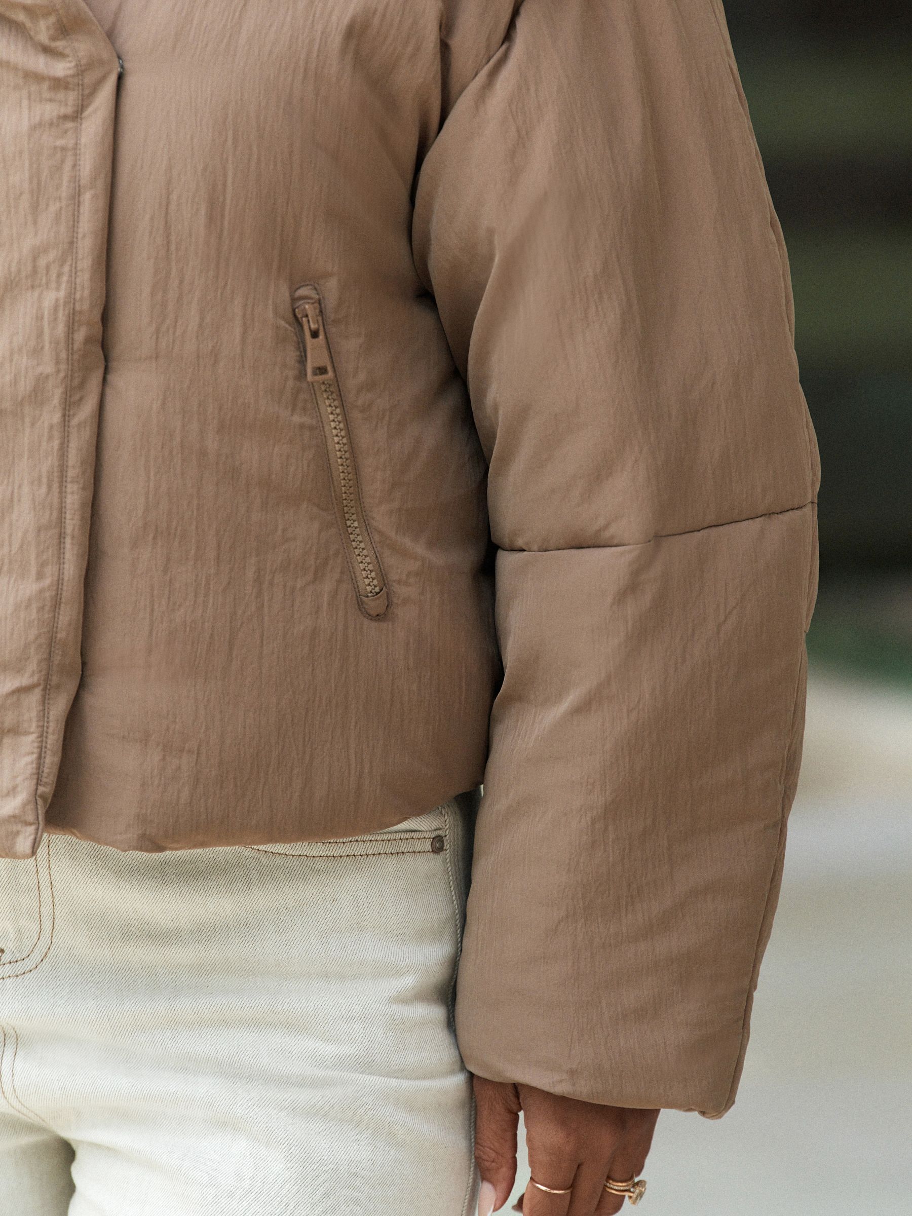 Buy Neutral Shower Resistant Padded Coat from the Next UK online shop