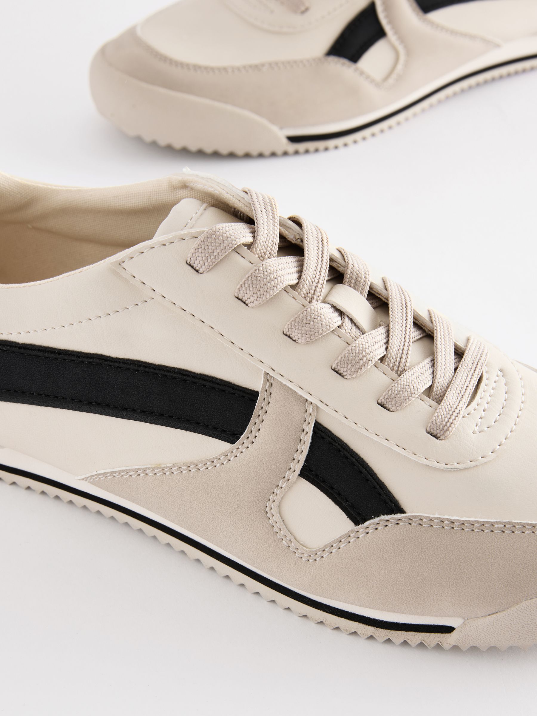 Buy Neutral Forever Comfort® Retro Lace-Up Trainers from the Next UK ...
