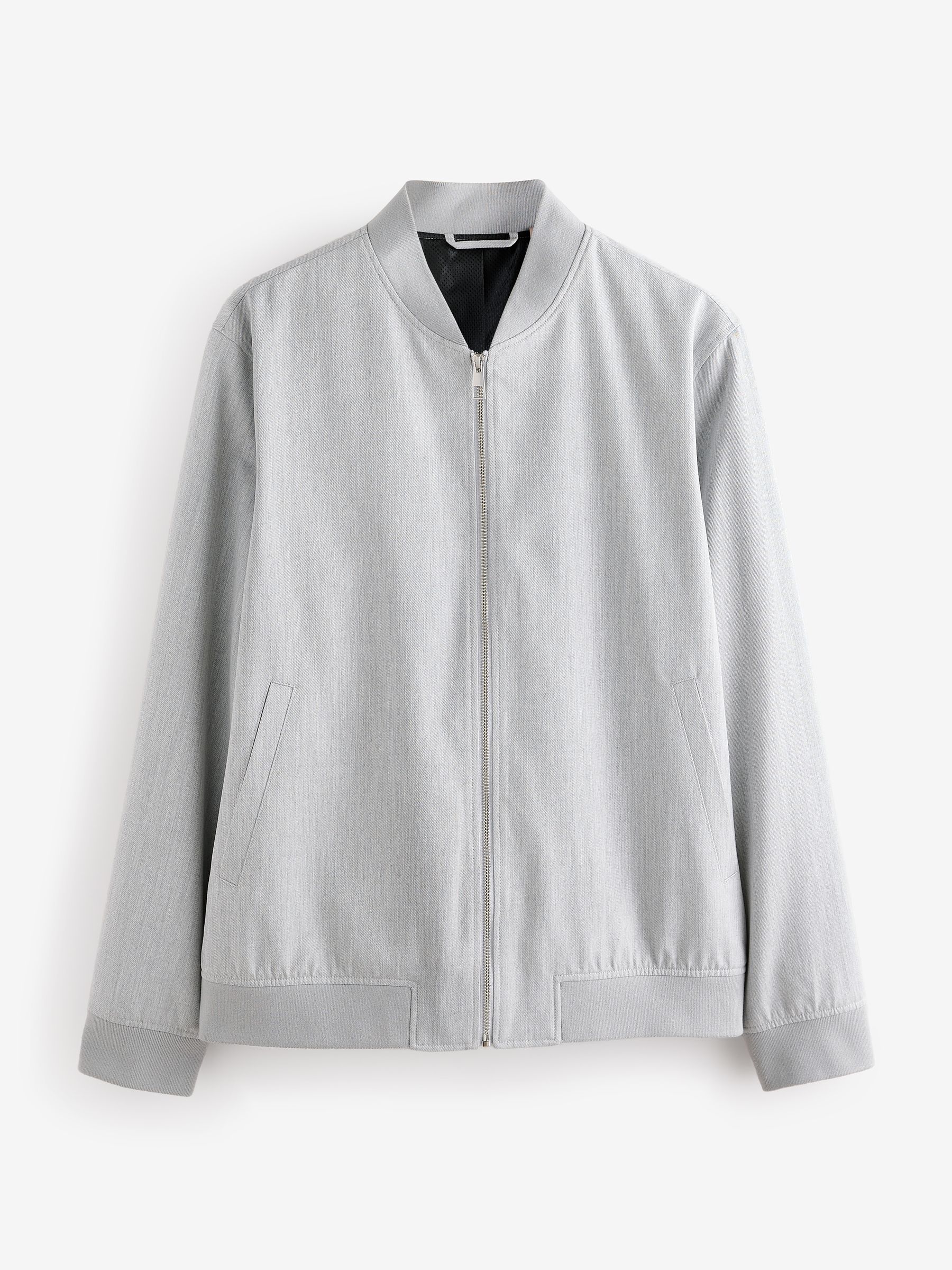 Buy Light Grey Smart Bomber Jacket from the Next UK online shop