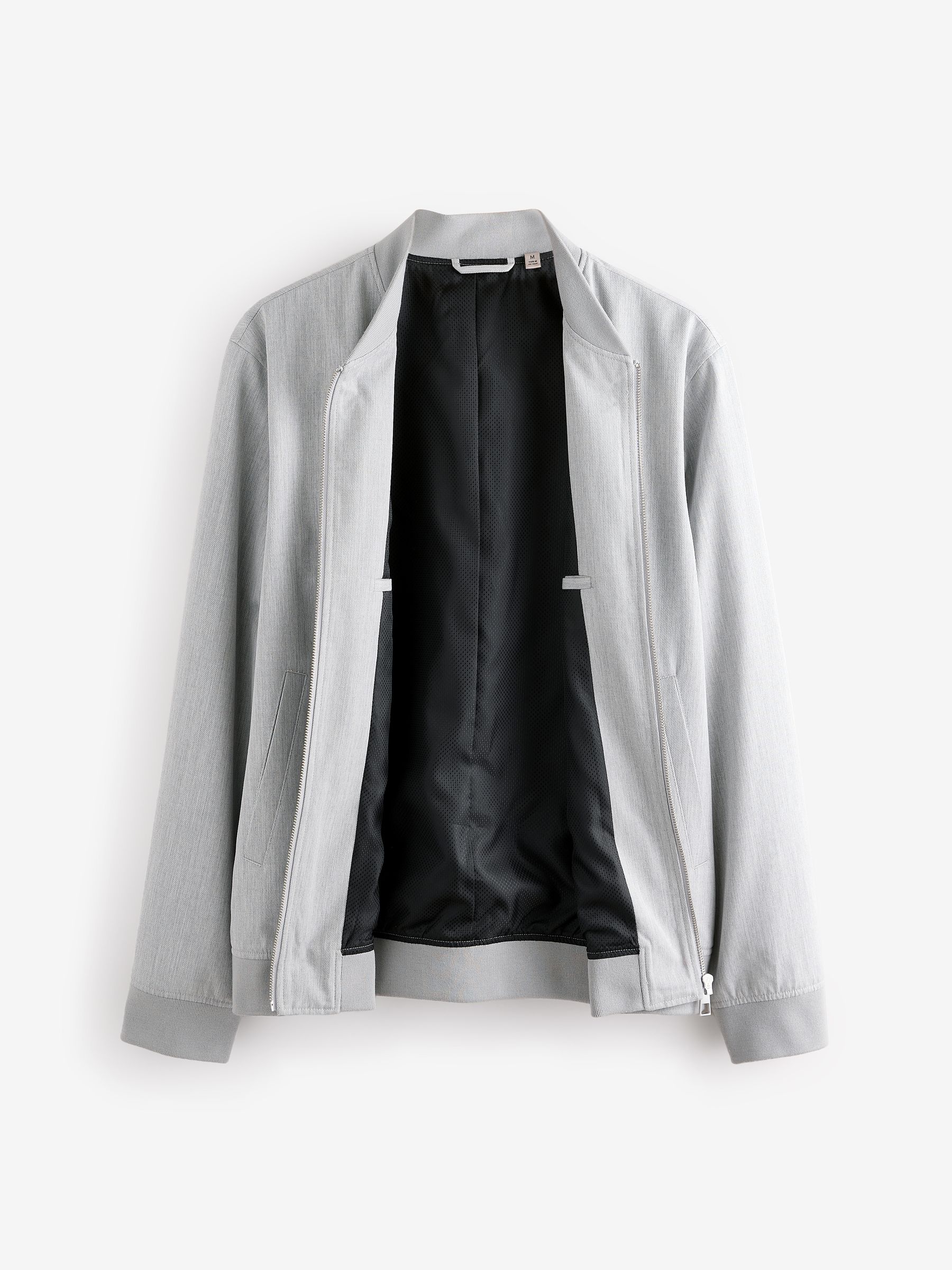 Buy Light Grey Smart Bomber Jacket from the Next UK online shop