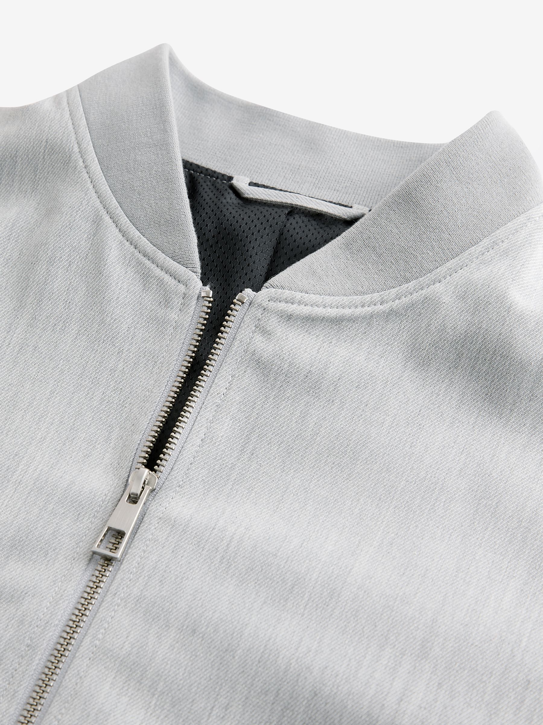 Buy Light Grey Smart Bomber Jacket from the Next UK online shop