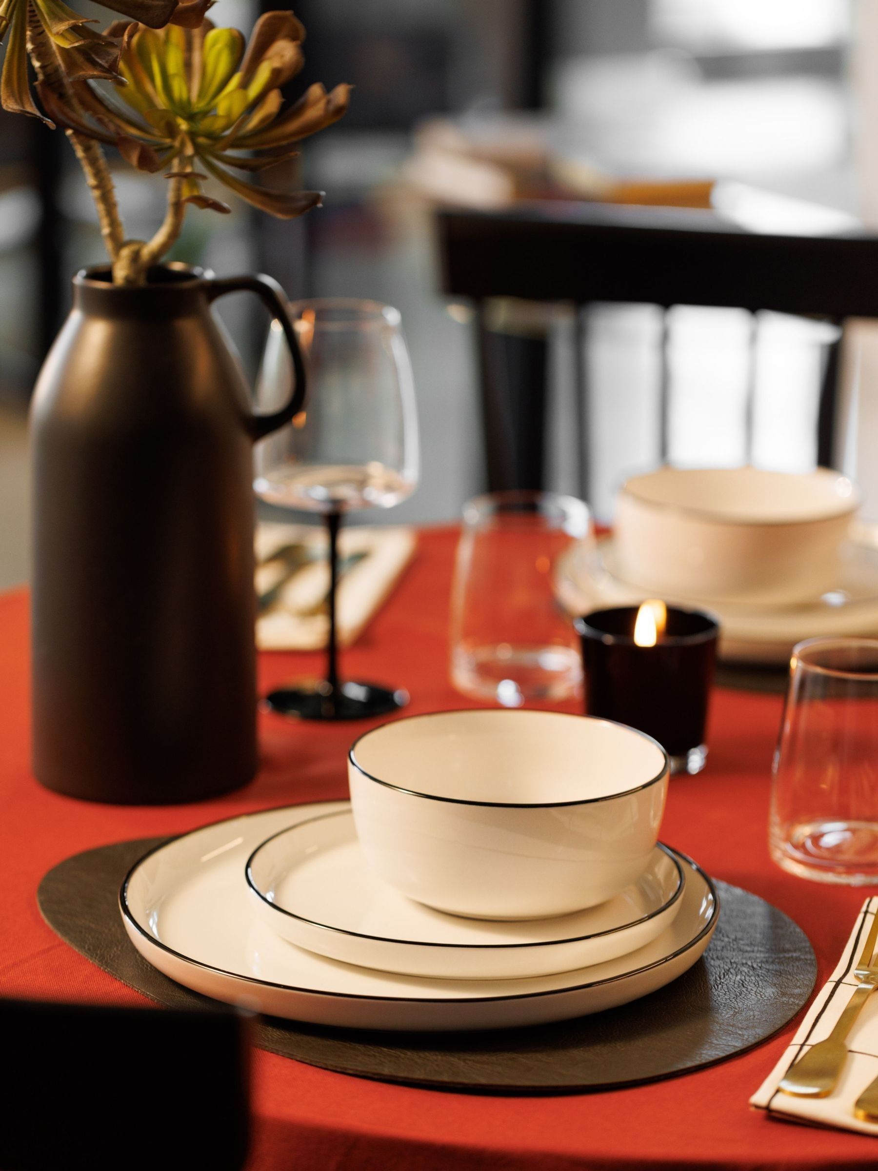 Buy Mikasa White Porcelain Dinner Set (Service for 4) 12 Piece Set from ...