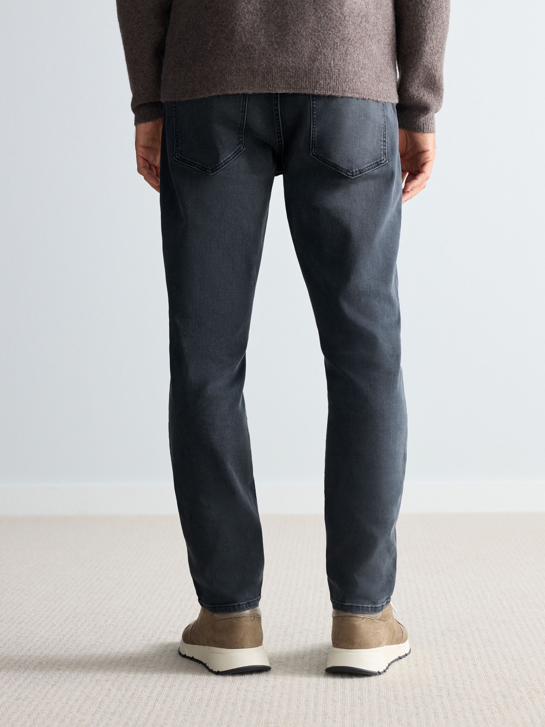 Buy Charcoal Grey Slim Fit Motion Flex Ultra Soft Jeans from the Next ...