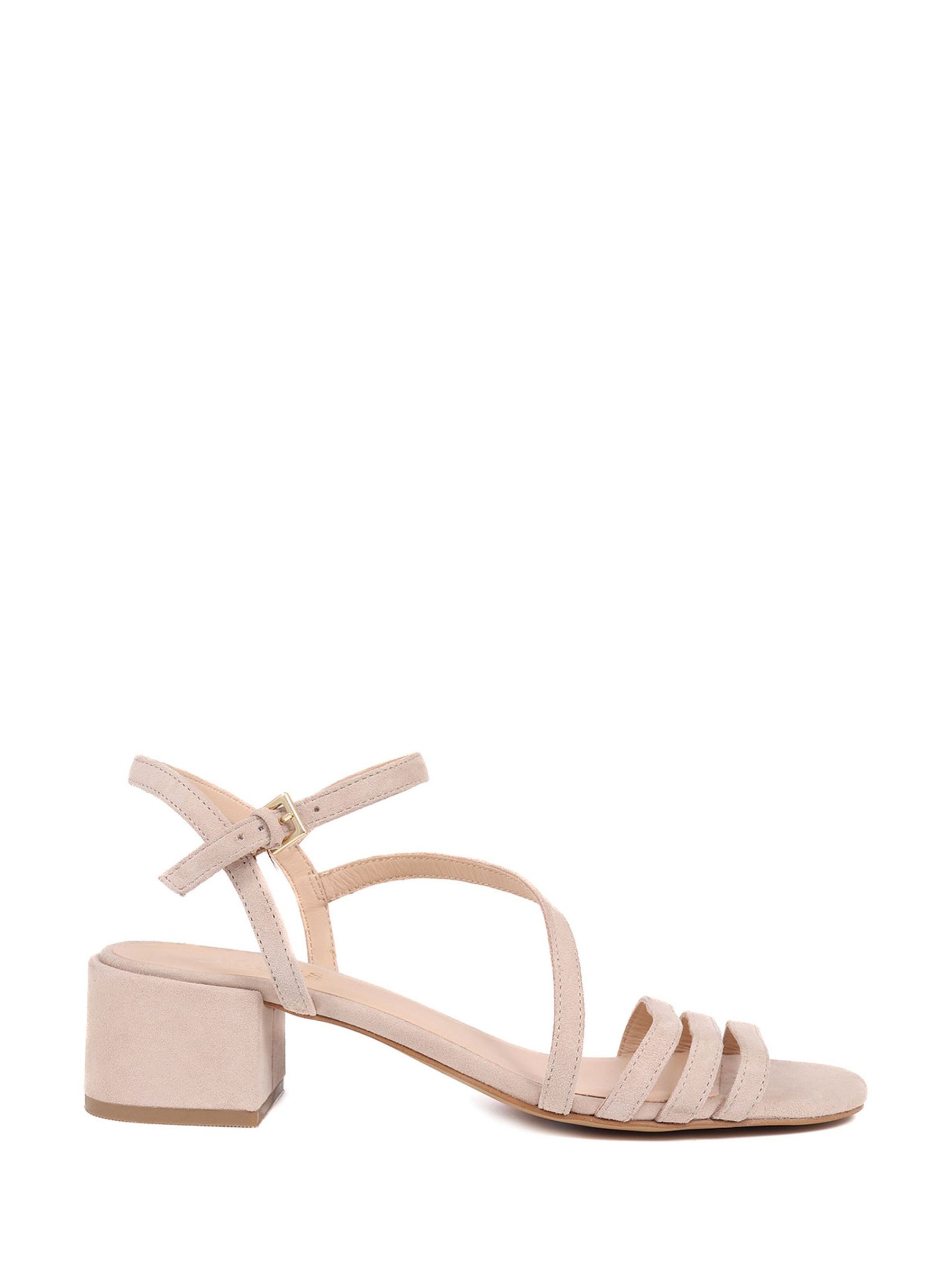 Buy Jones Bootmaker Beige Standard Fit Ginette Leather Sandals from the ...