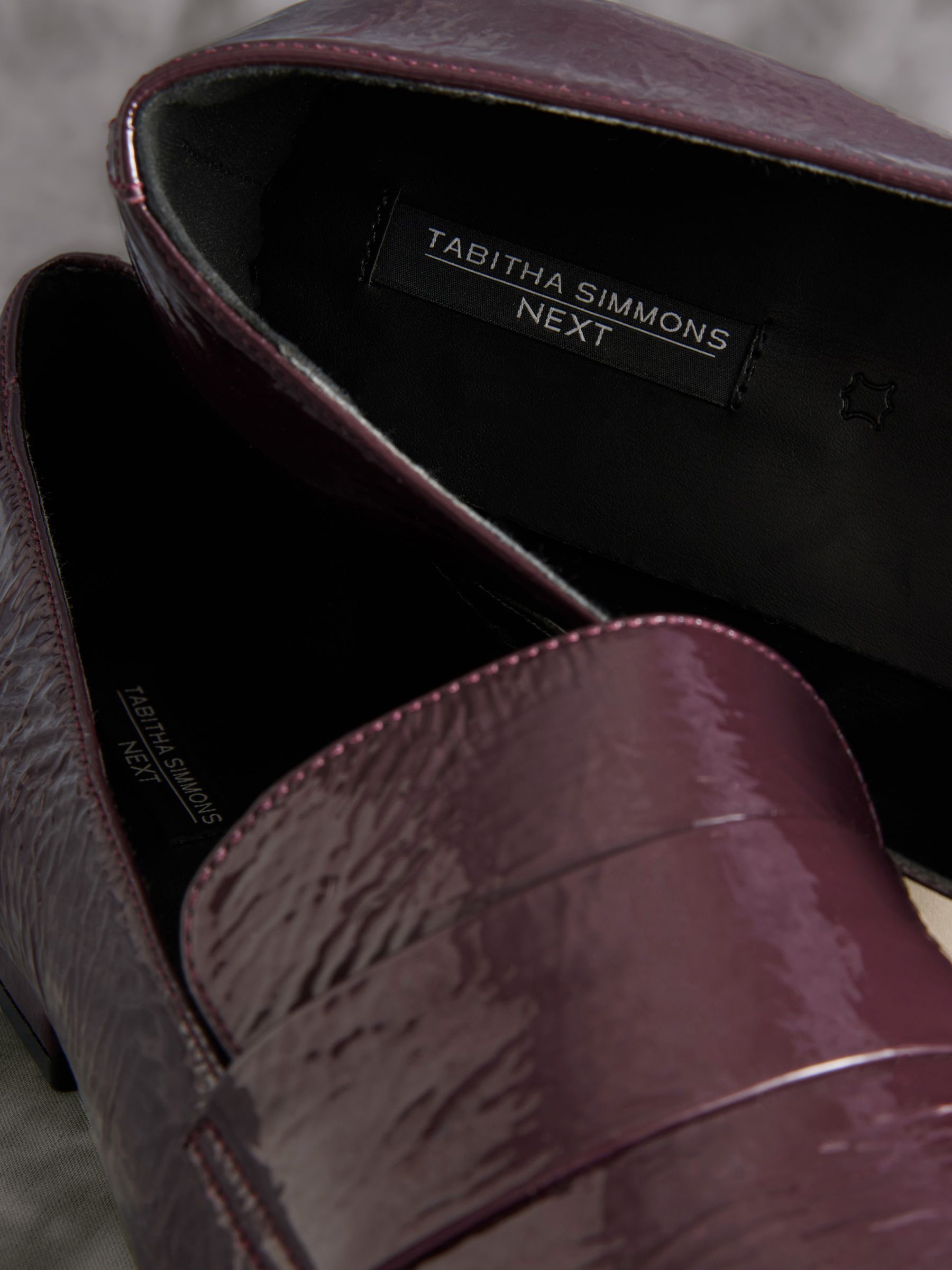 Buy Berry Red Standard Fit Tabitha Simmons Jess Leather Square Toe ...