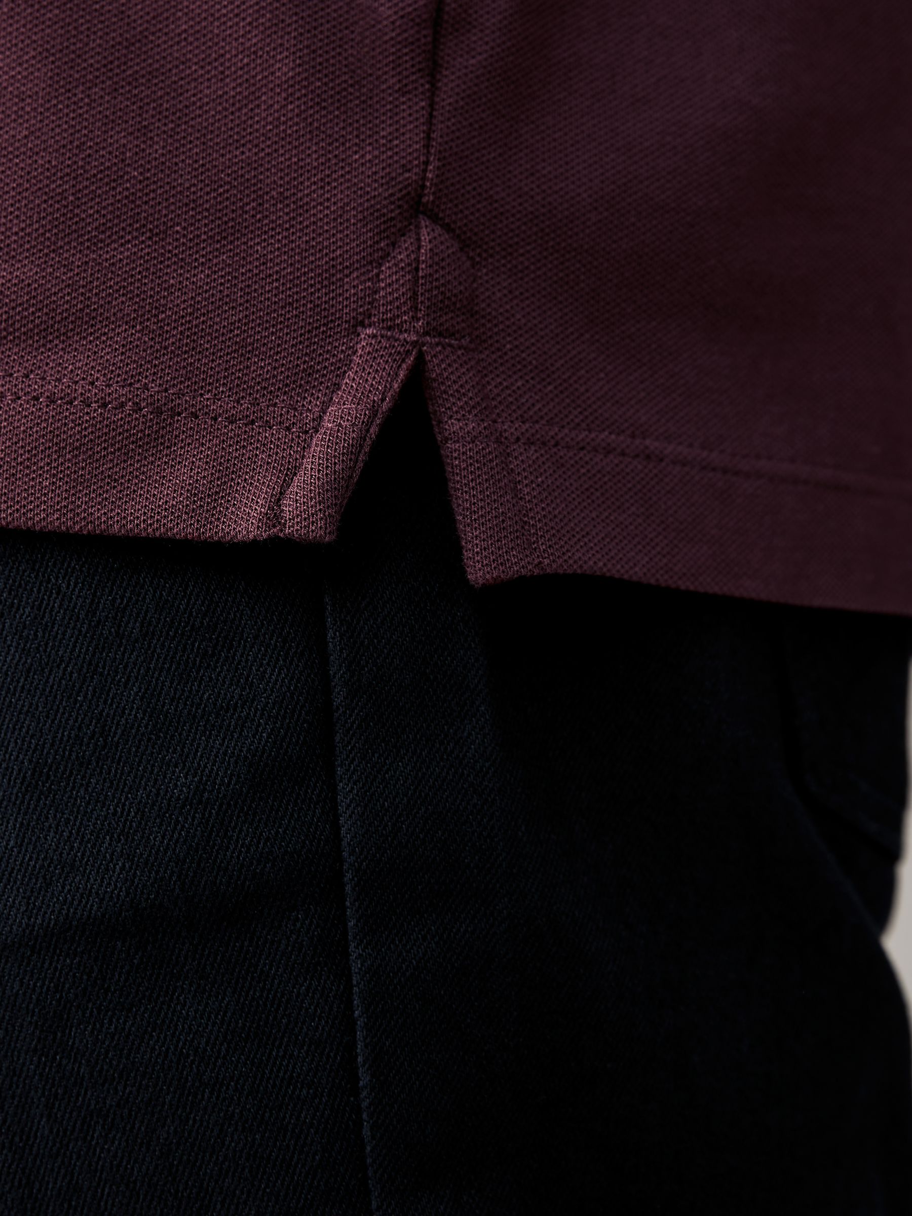 Buy Purple Fig Regular Fit Short Sleeve Pique Polo Shirt from the Next ...