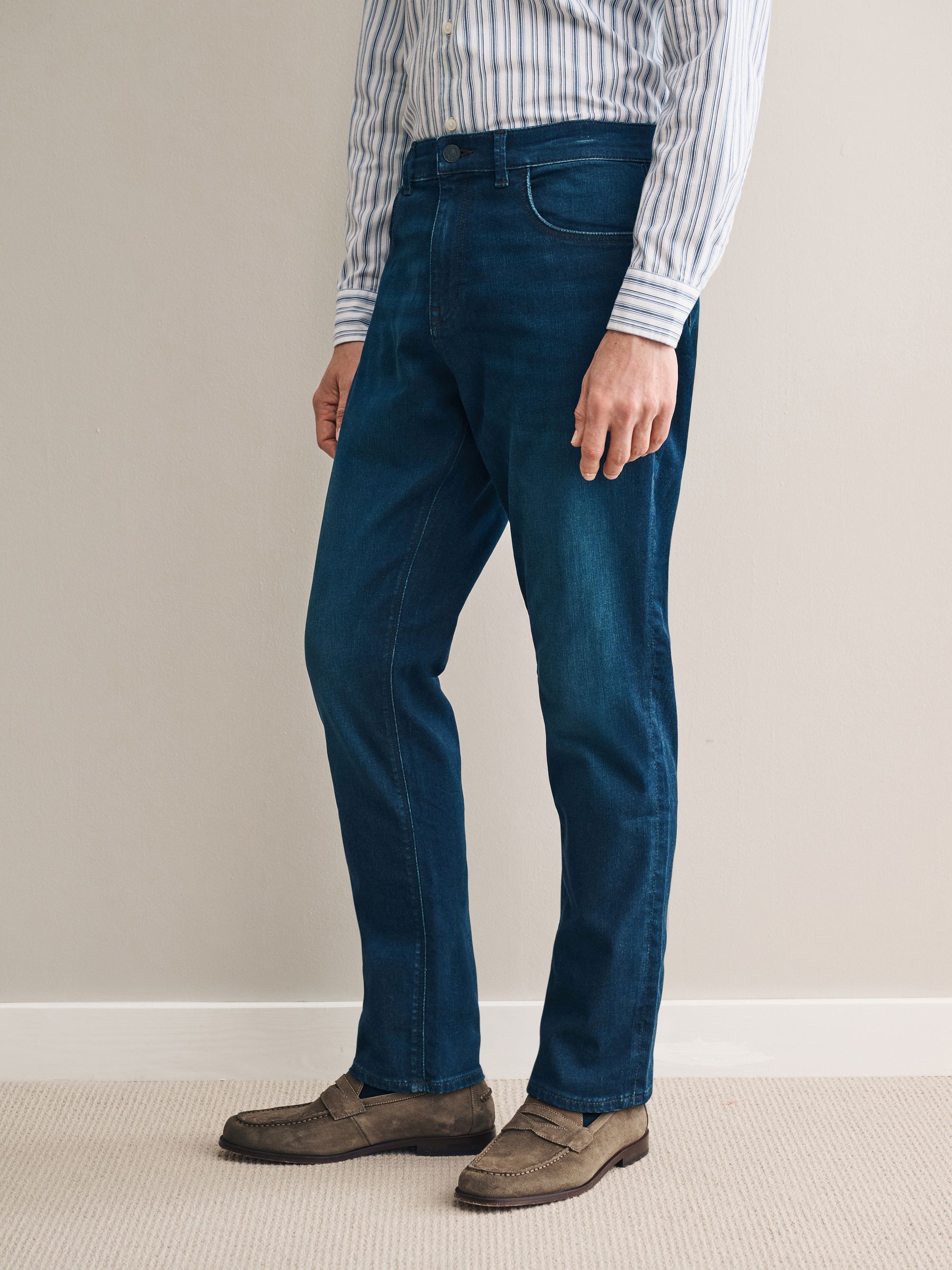 Buy Mid Blue Slim Fit Motion Flex Ultra Soft Jeans from the Next UK ...