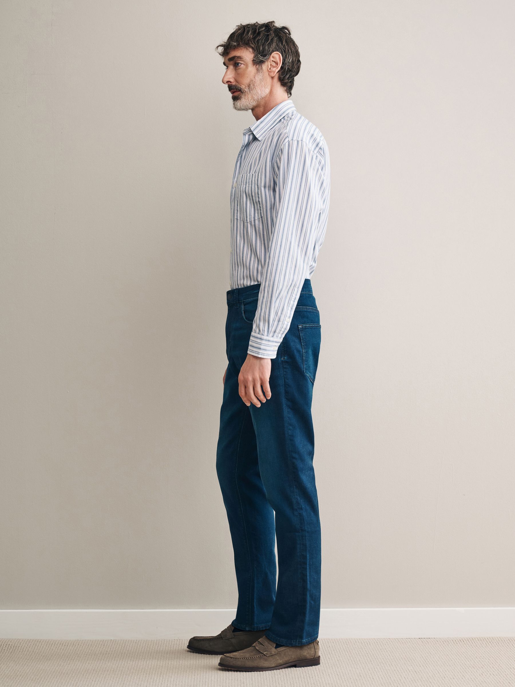 Buy Mid Blue Slim Fit Motion Flex Ultra Soft Jeans from the Next UK ...